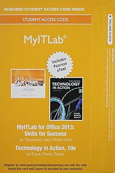 MyITLab with Pearson eText - Access Card - for Skills with Technology ...