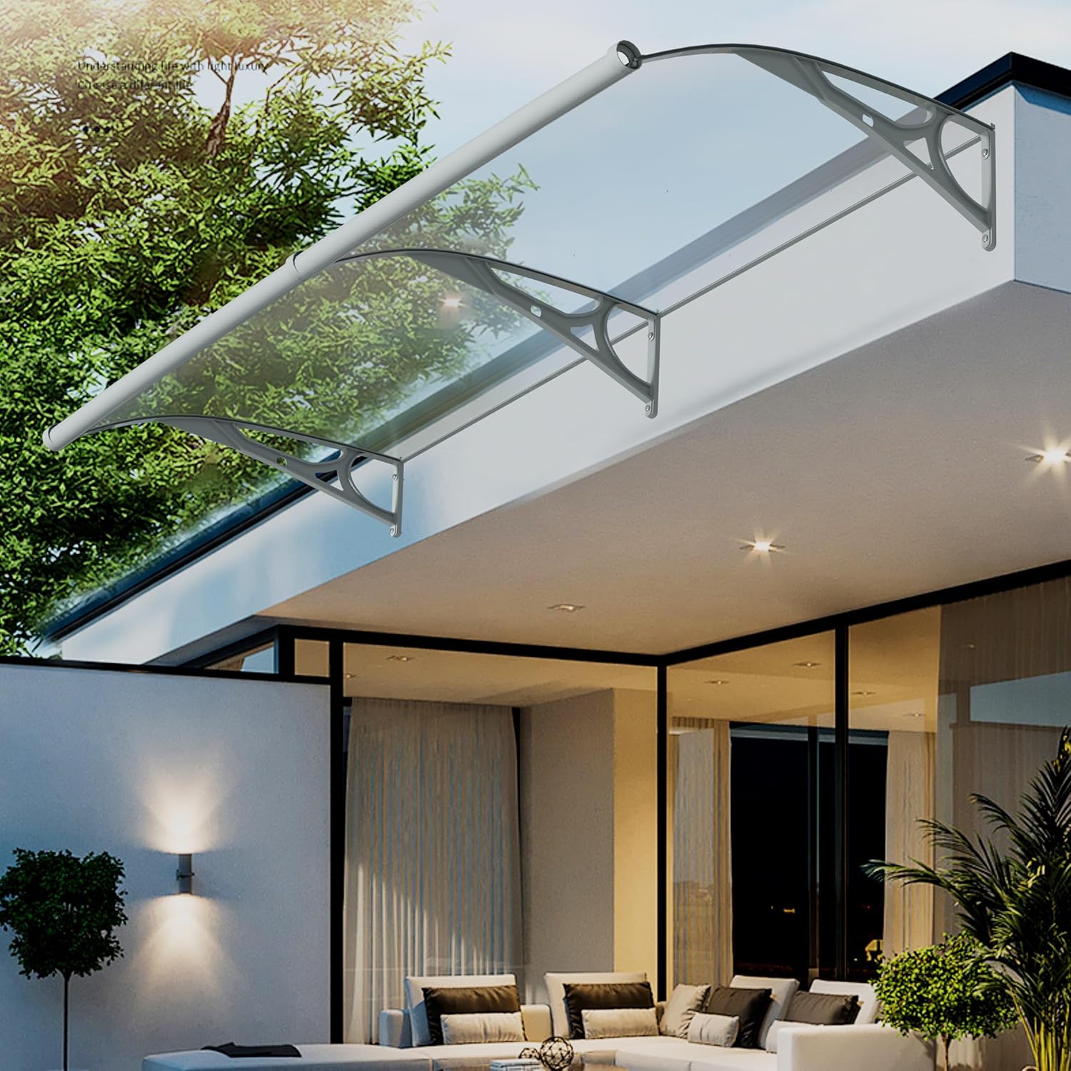 Amazon.com : Polycarbonate Window Door Awning UPF 50+ Front Doors ...