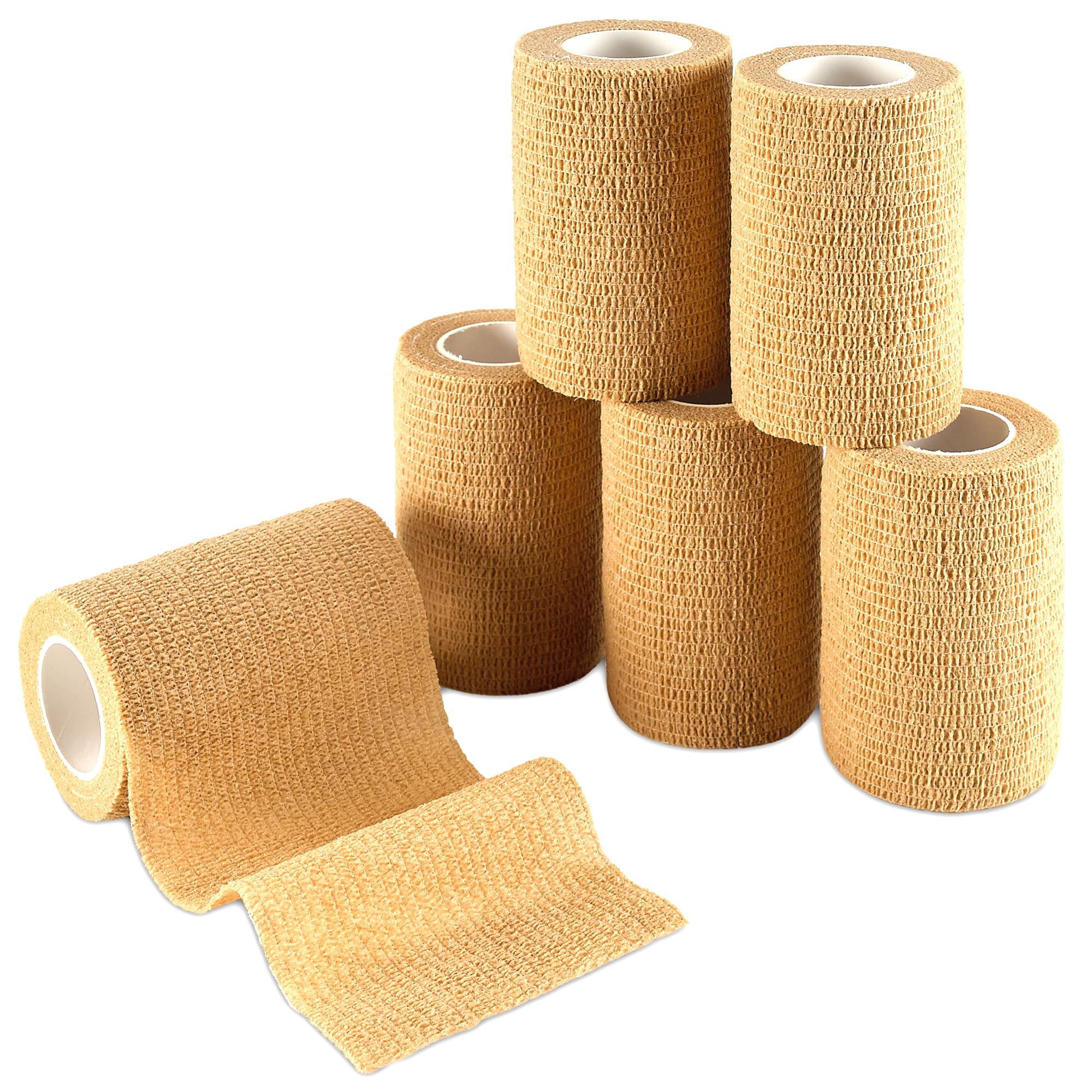 Snapklik.com : Self Adherent Wrap - Bulk Pack Of 6, Athletic Tape Rolls ...