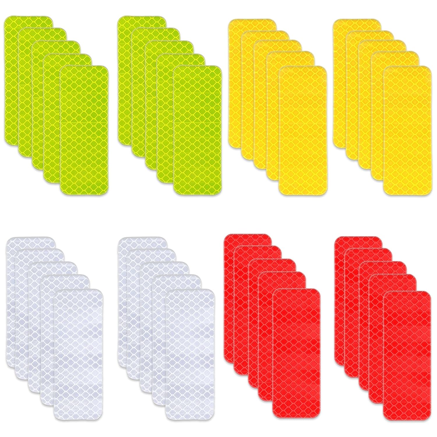 Ouligay 40pcs Reflective Stickers Safety Reflective Stickers Night ...