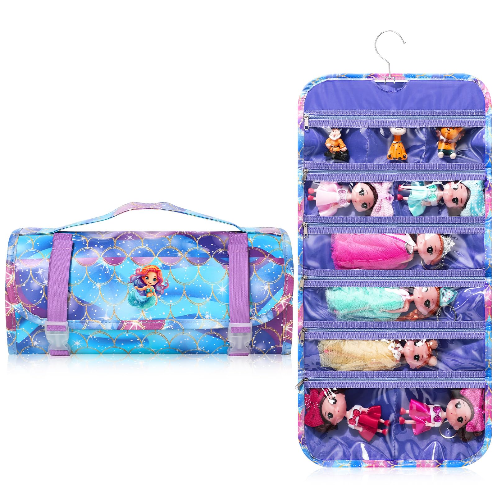 Amazon.com: SilTriangle Dolls Storage Bag Toys Display Case Doll ...