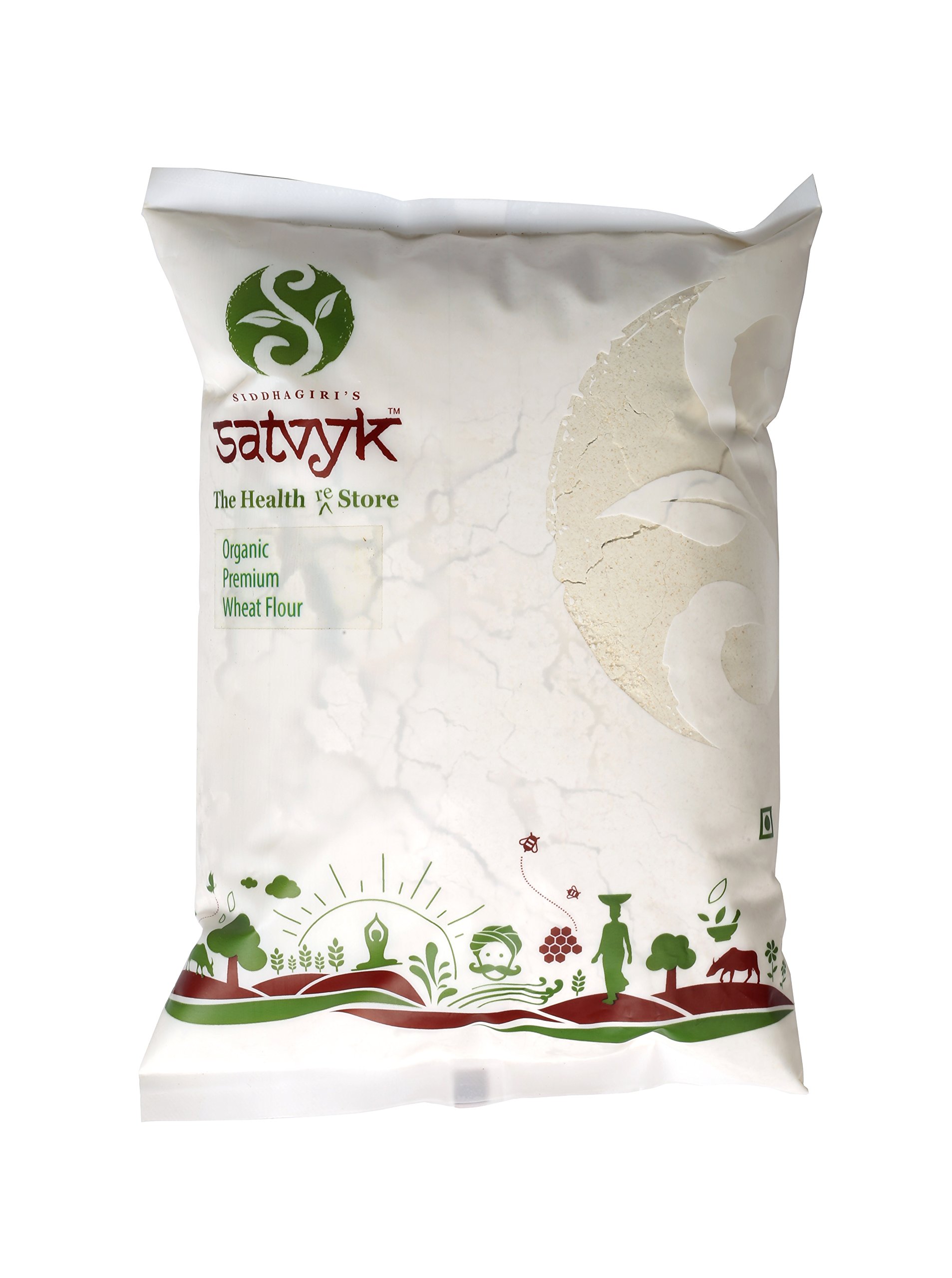 Buy S Siddhagiri's SATVYK THE re STORE Whole Wheat Flour - (1kg ...