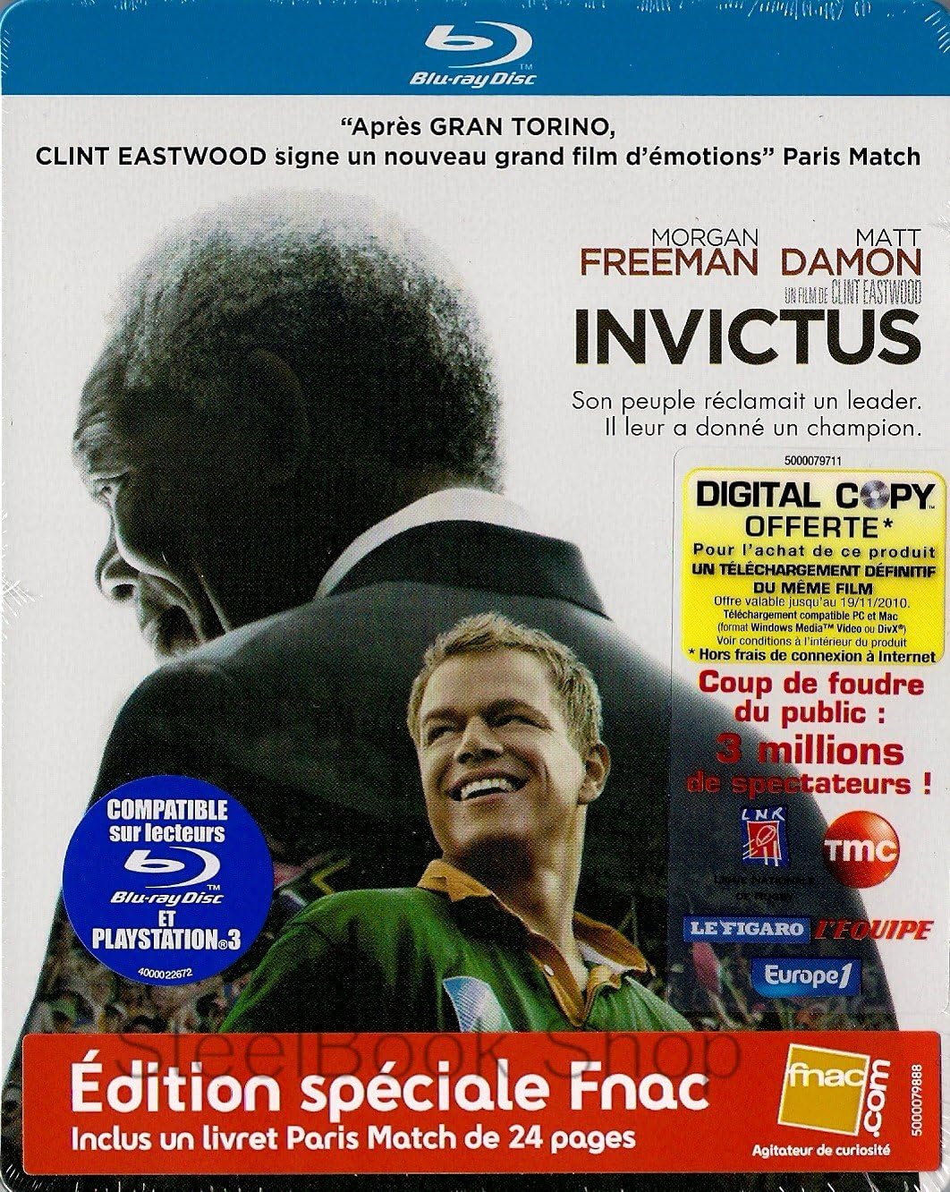 Invictus Blu-ray Steelbox Edition Spéciale Fnac: Amazon.co.uk: DVD ...