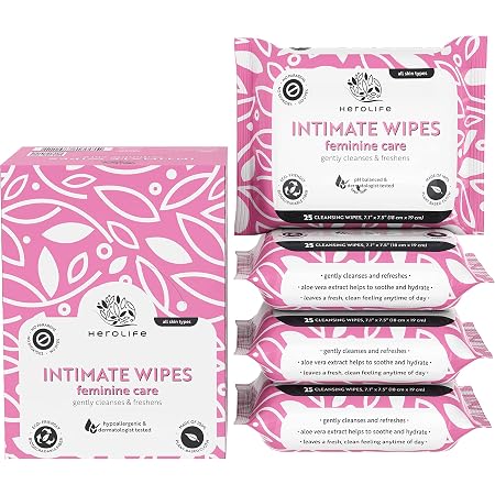 Amazon.com: Dr. Soother's Healthy Wipes - PH Balanced Feminine Hygiene ...