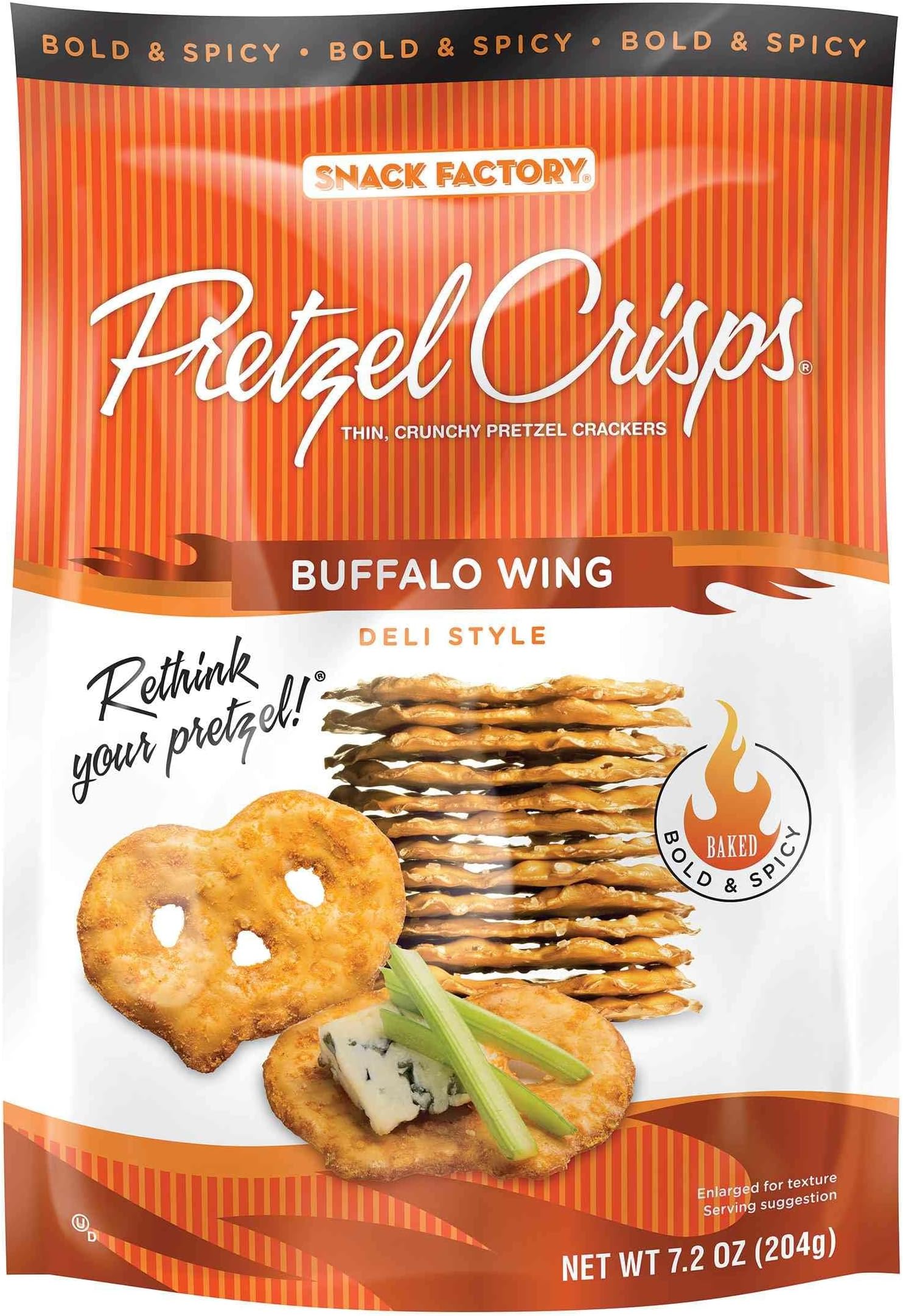 Amazon.com: Snack Factory Pretzel Crisp Bfflo Wng