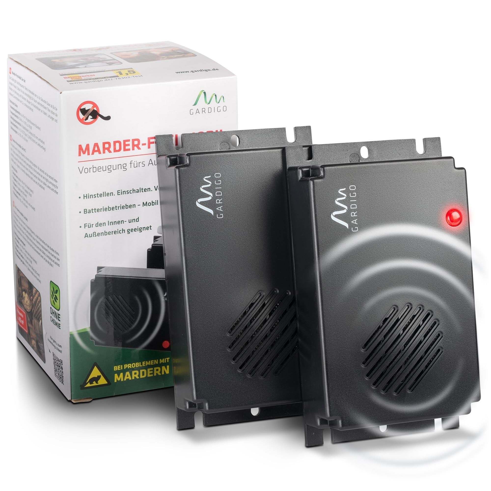 Gardigo® Marten Deterrent - Set of 2 | Marten Repellent for Cars with ...