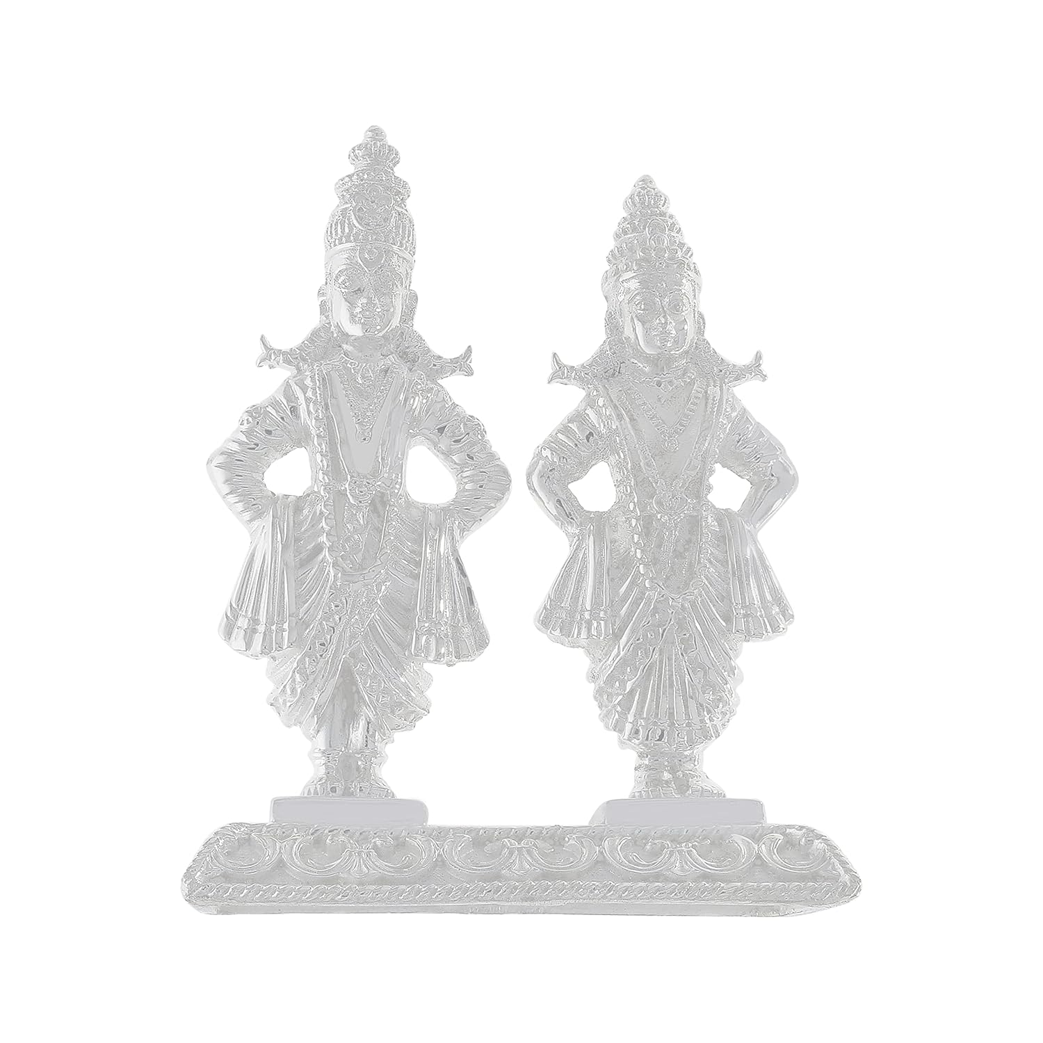 Buy WHP Jewellers Pure Silver Vitthal, Rukmini Idol/Murti for Pooja ...