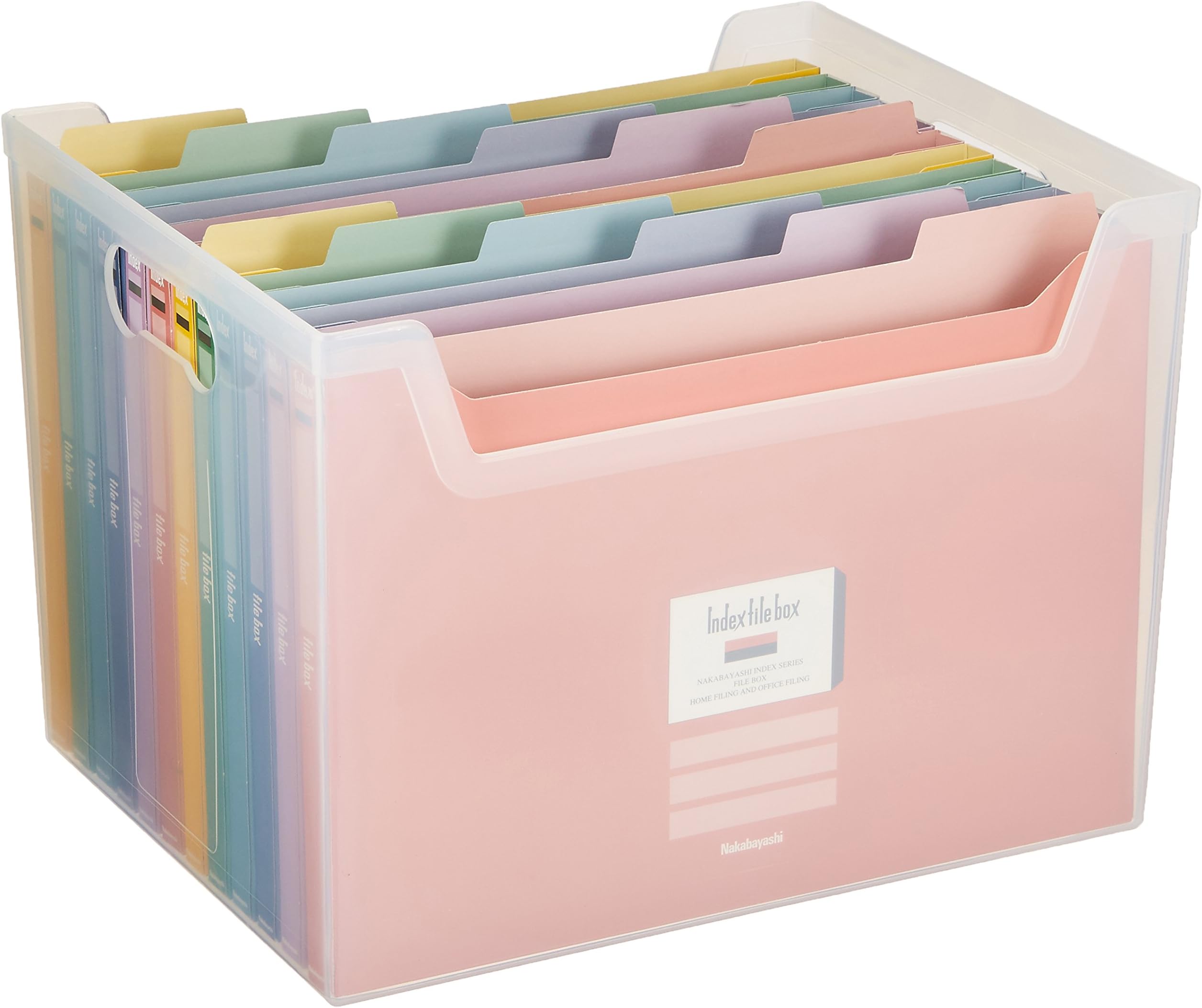 Amazon.co.jp：ナカバヤシ ファイルボックス 書類収納ケース なげこみBOX F6 6分類 フボI-F6: パソコン・周辺機器