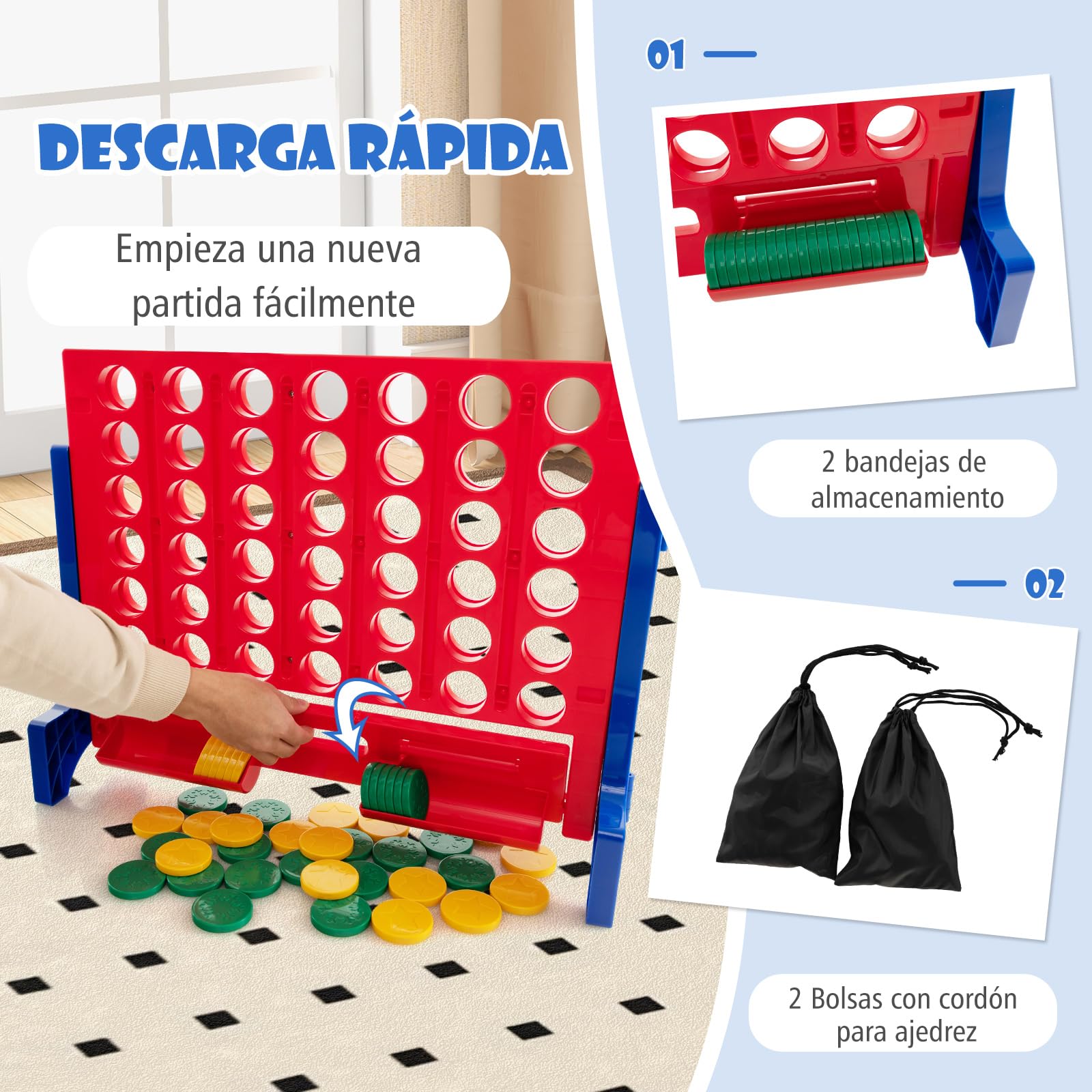 Juego Gigante De Conectar 4 Juego Gigante De Conecta 4 Costzon Con