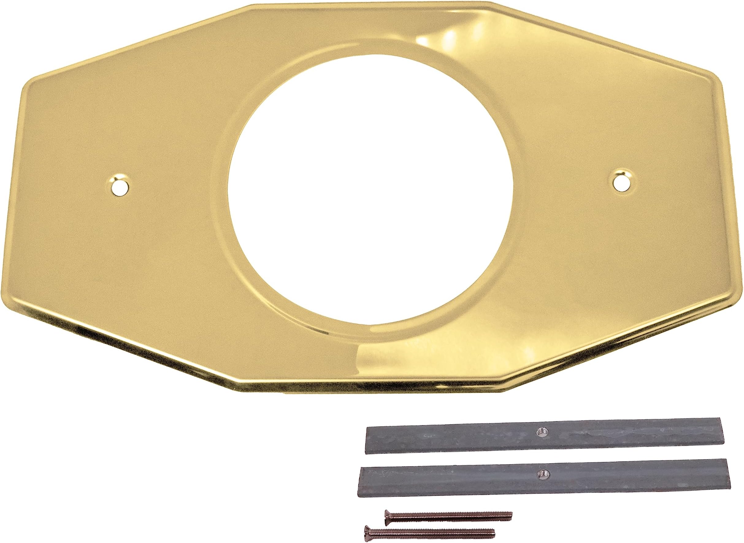 Westbrass One-Hole Remodel Plate for Moen and Delta, Matte Black, D502 ...