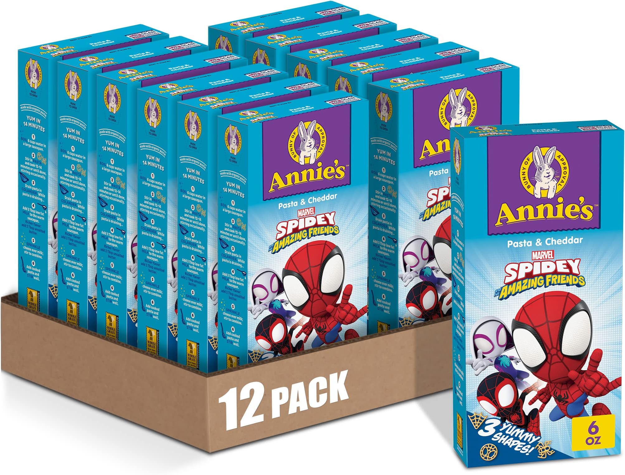 Amazon.com: Annie's Marvel Spidey and His Amazing Friends Macaroni and ...
