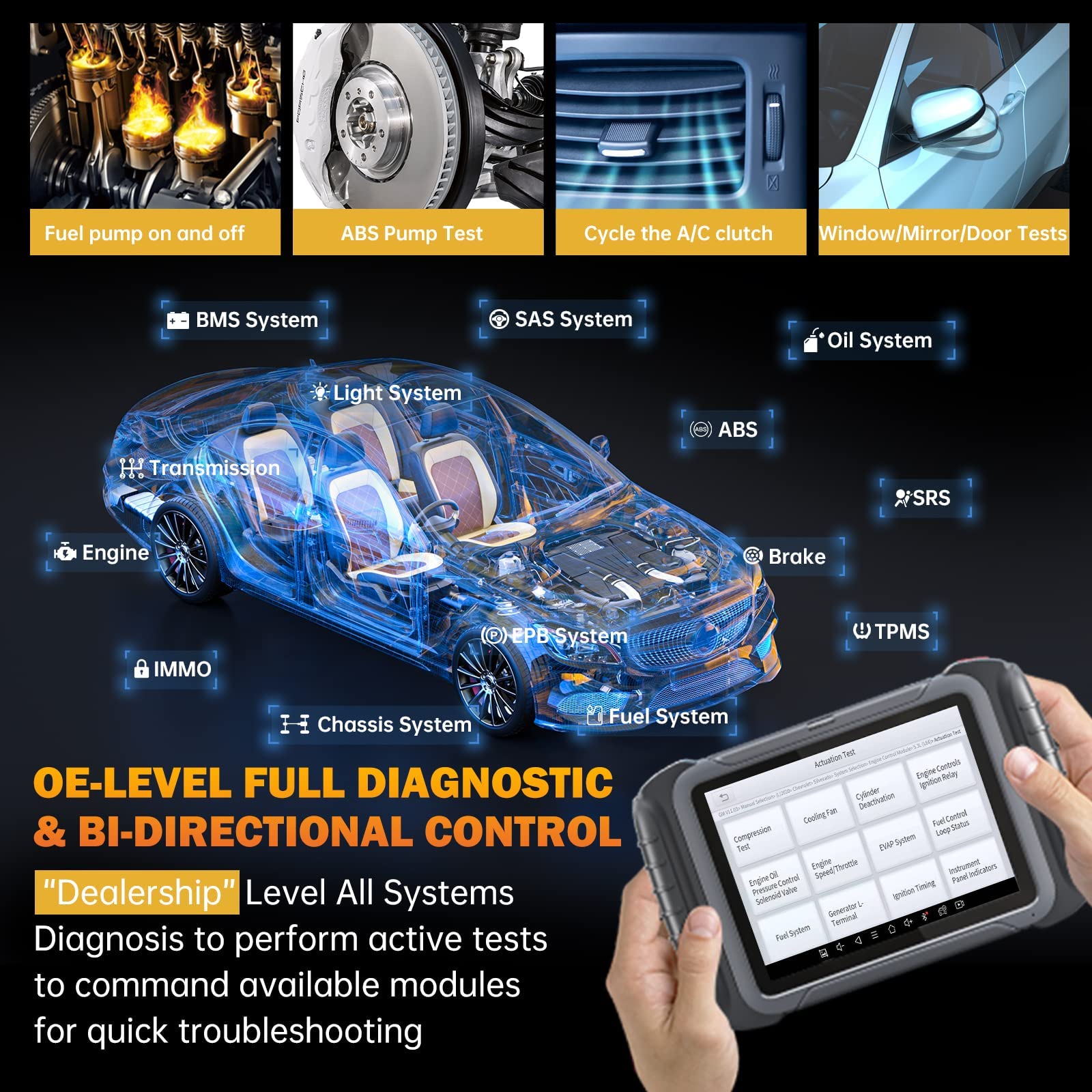 Snapklik.com : D8S Bidirectional Automotive Diagnostic Scan Tool, 2024 ...