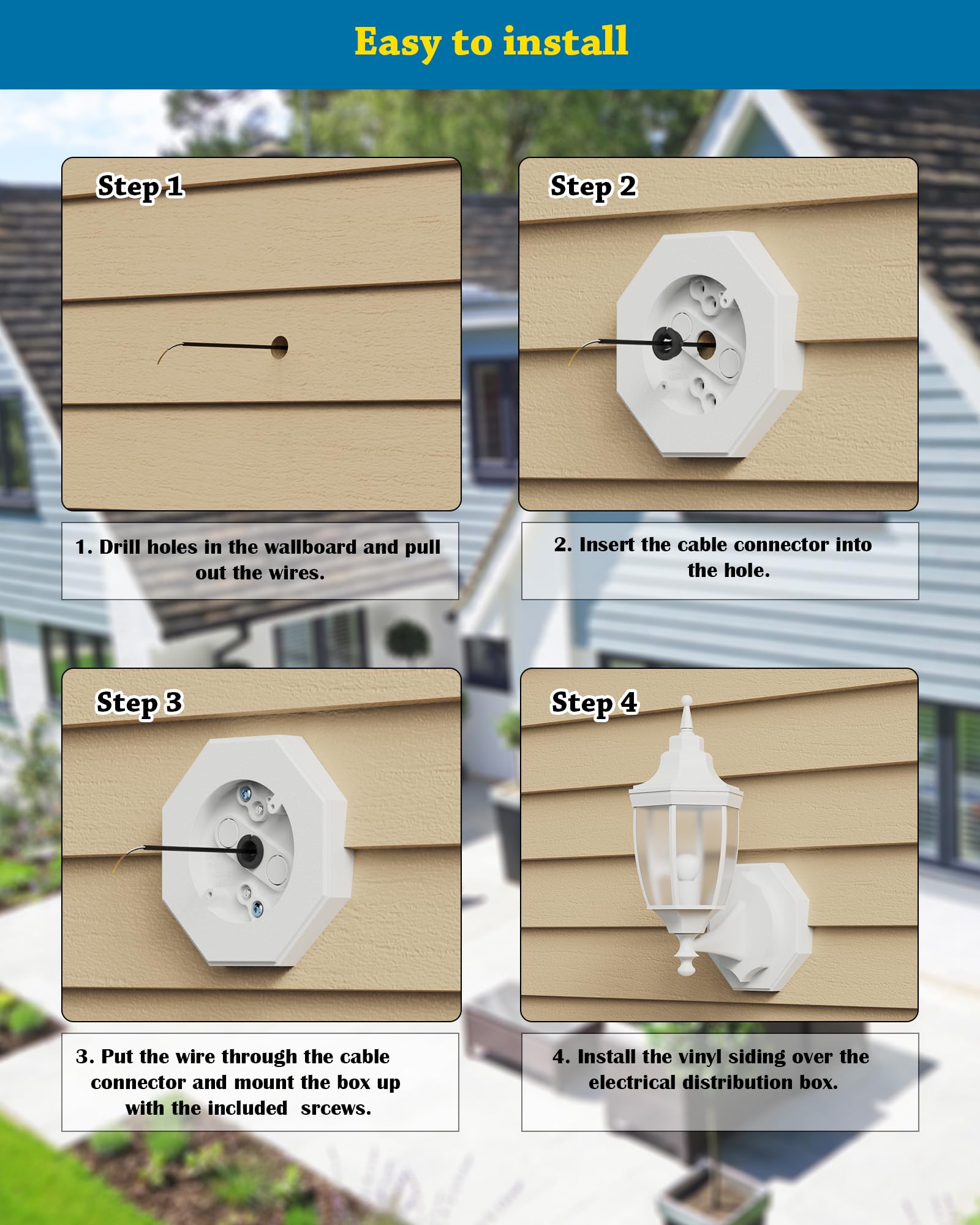 Outside Mount For Siding Installing A New Exterior Light | Merrypad