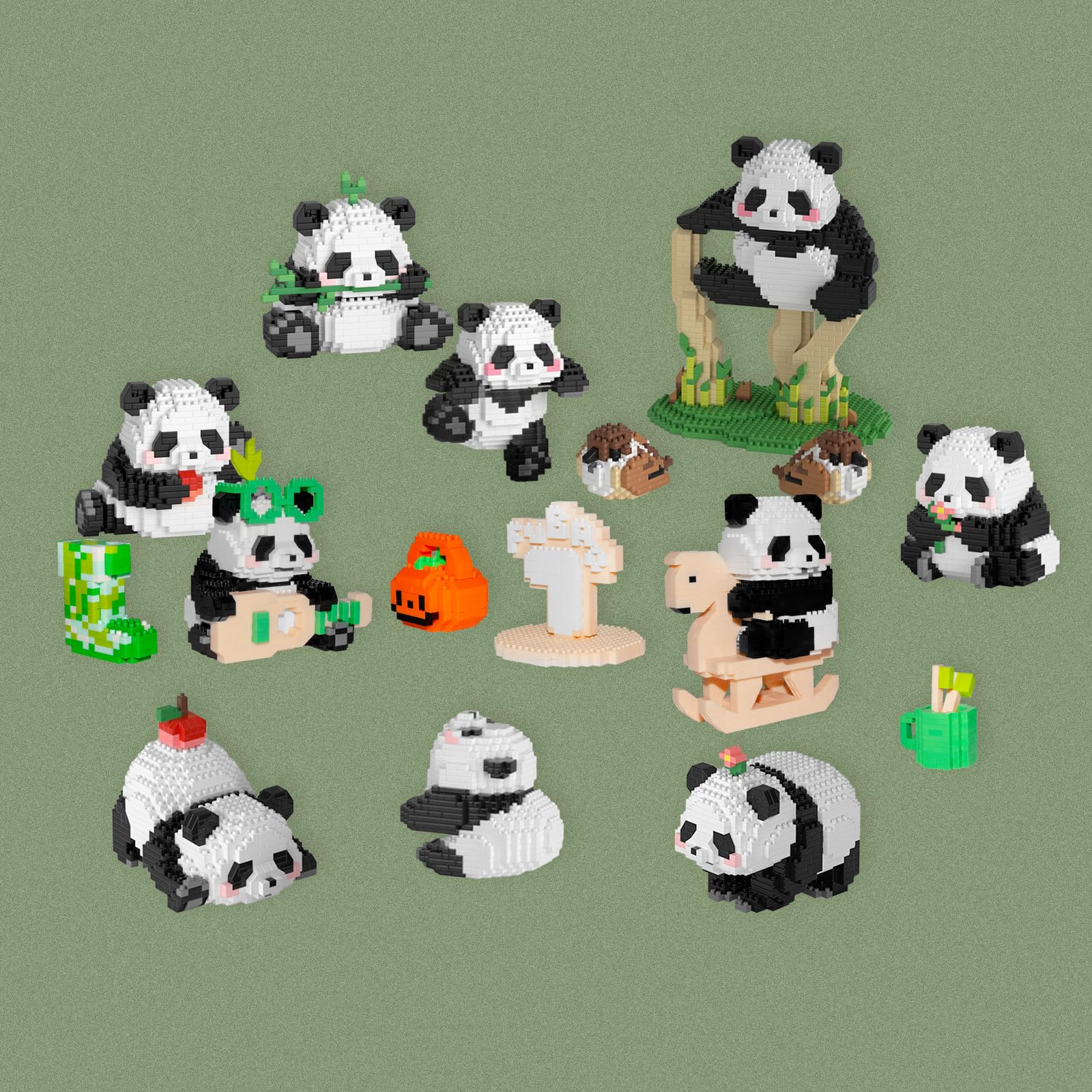 Snapklik.com : Larcele Micro Building Blocks Animal Set, DIY Mini 3D ...