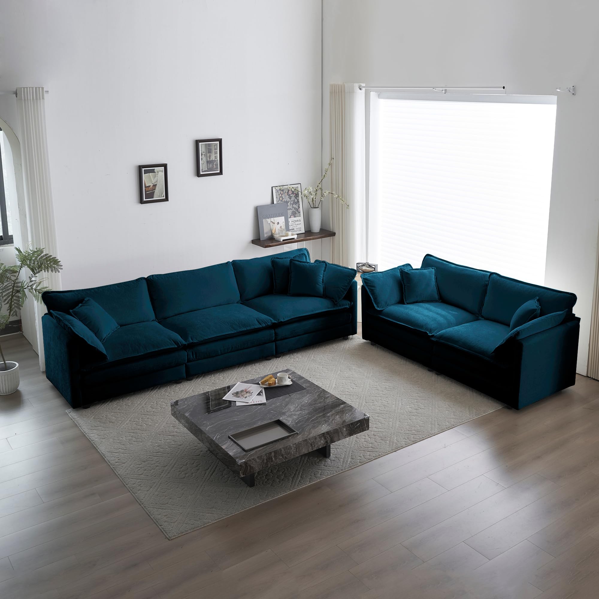 Amazon.com: Oversized Cloud Couch Sofa Set, 25.52" Deep Seat Comfy ...