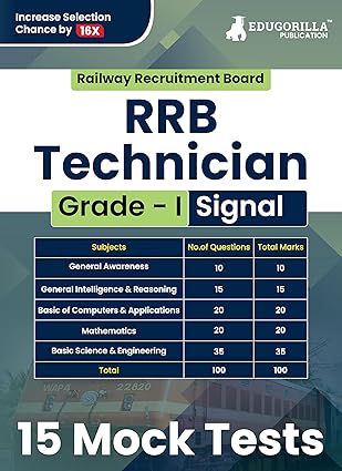 RRB Technician Grade I (Signal) Exam Book 2024 | Railway Recruitment Board - 15 Full-length Mock ...