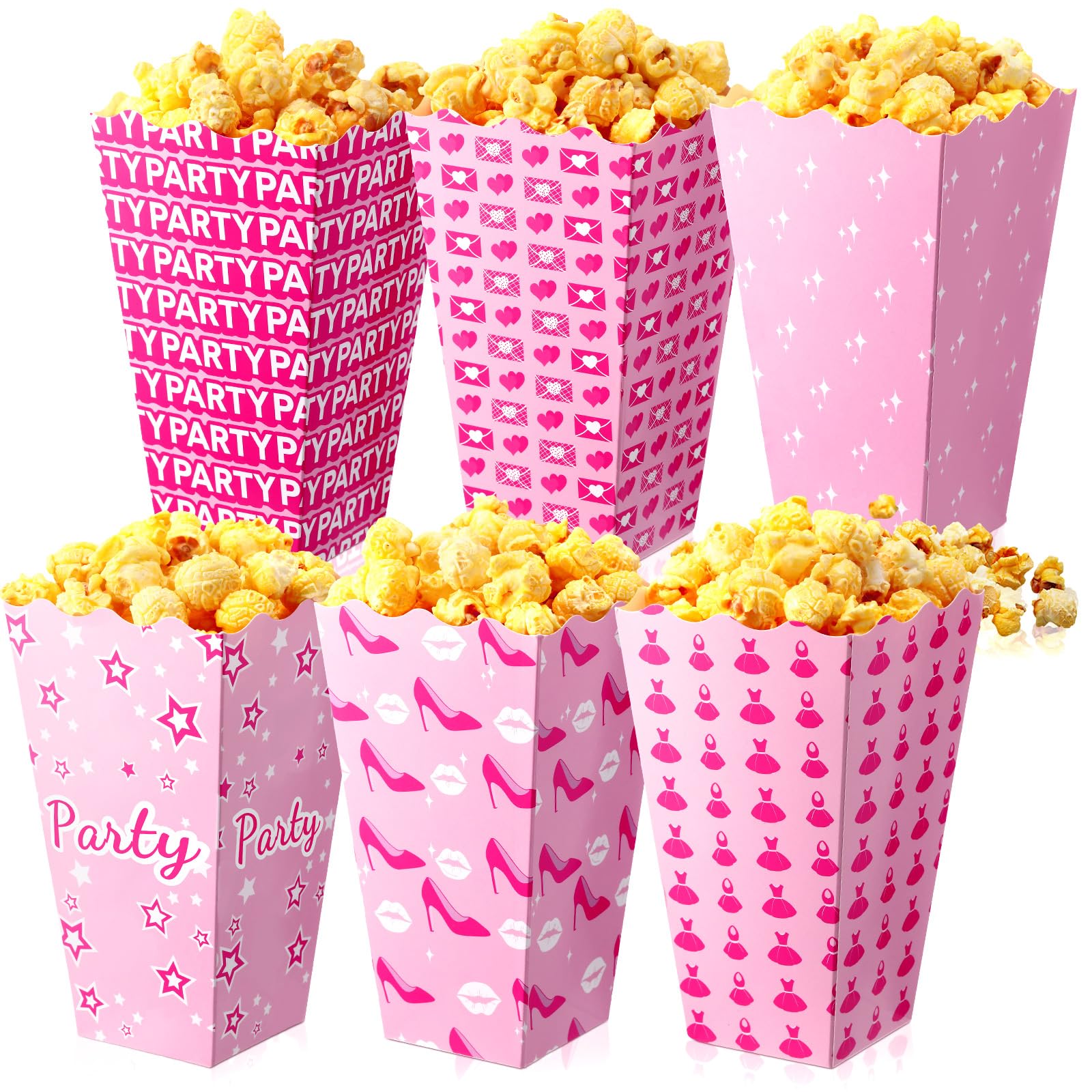 Modelo De Caixa De Pipoca Rosa Pipoca Rosa Imagens – Download