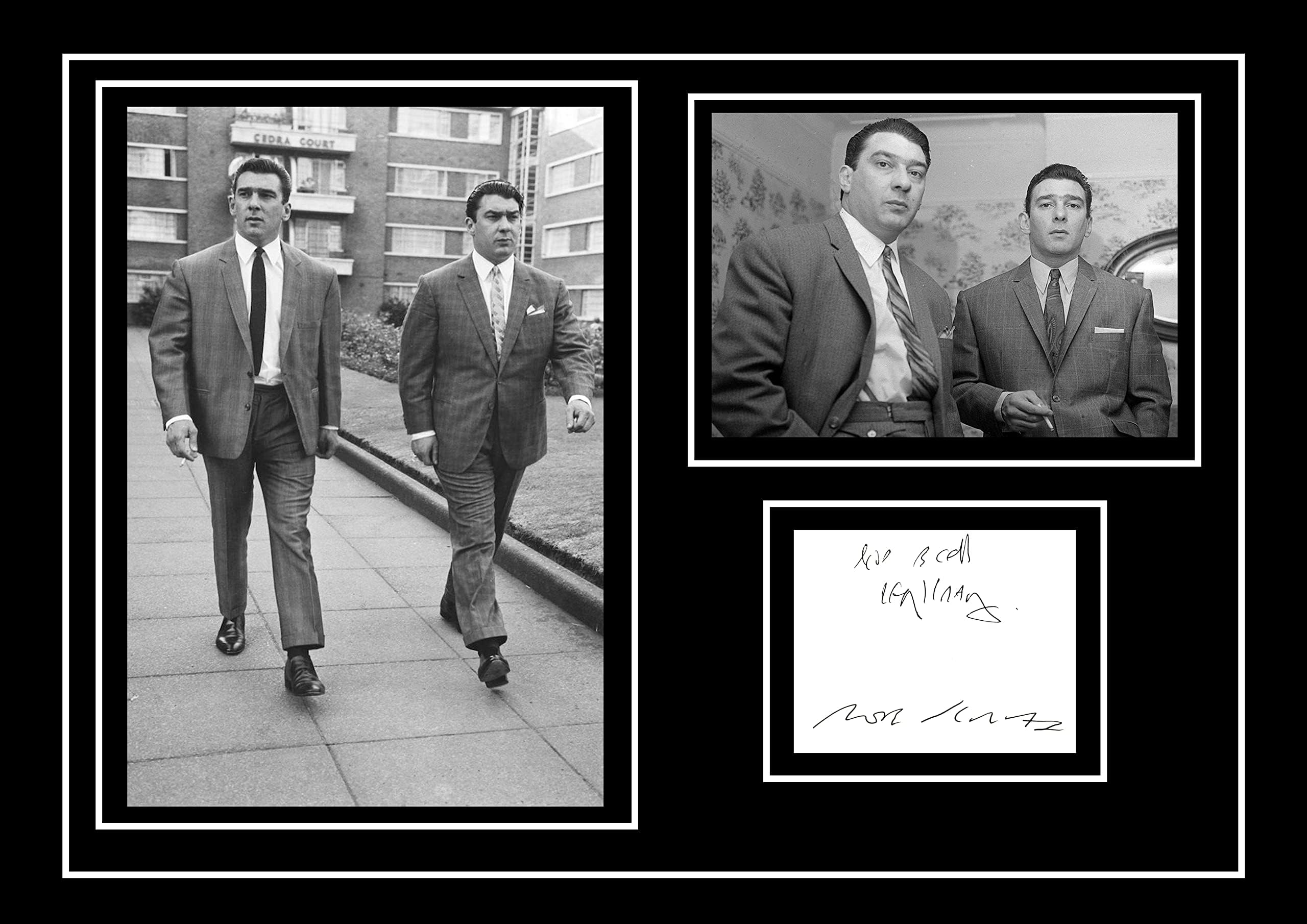 STUNNING QUALITY KRAY TWINS SIGNED/AUTOGRAPHED PHOTO : Amazon.co.uk ...