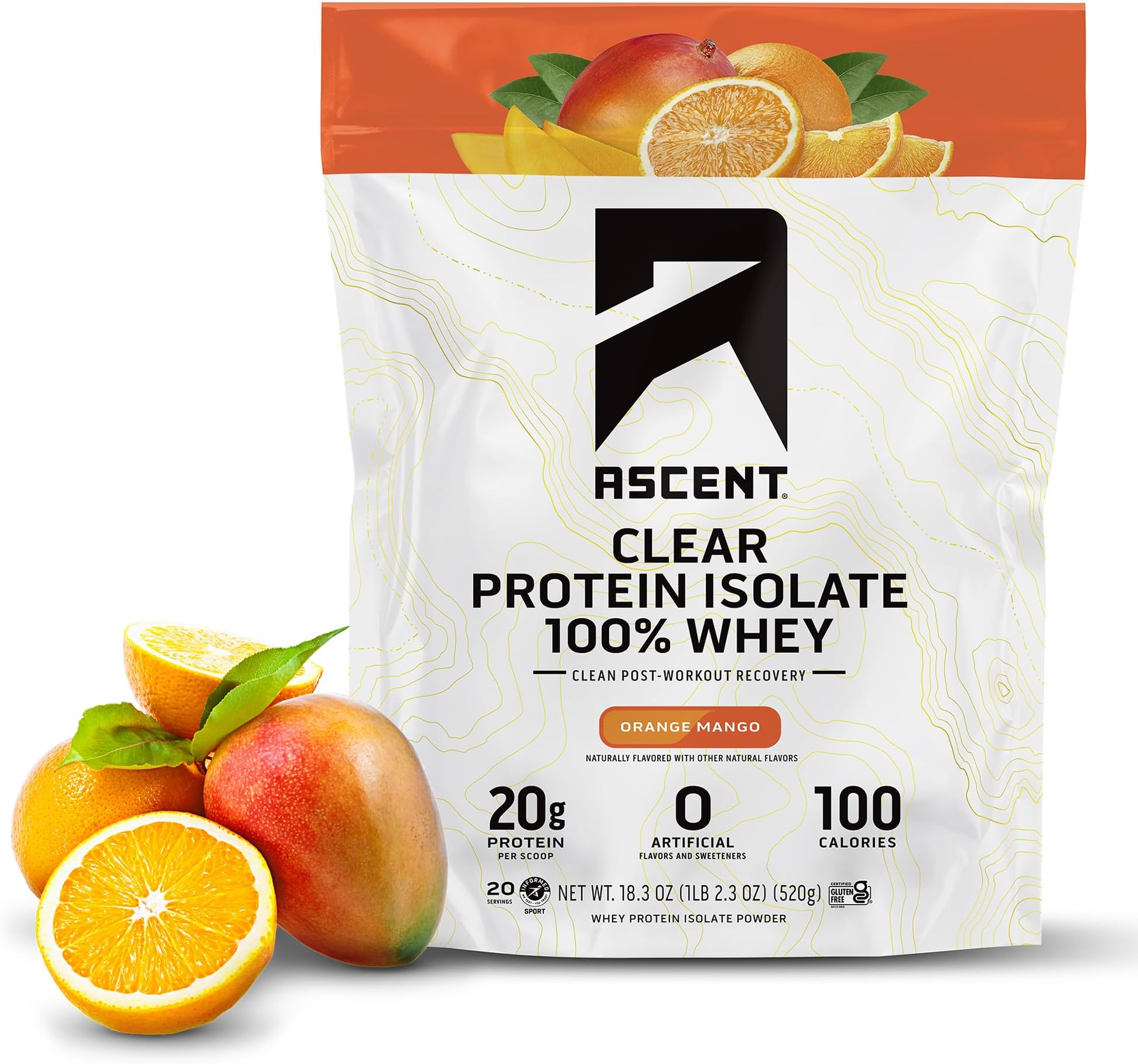 Amazon.com: Oath Nutrition - Clear Whey Protein - 18 Servings - Frosty ...