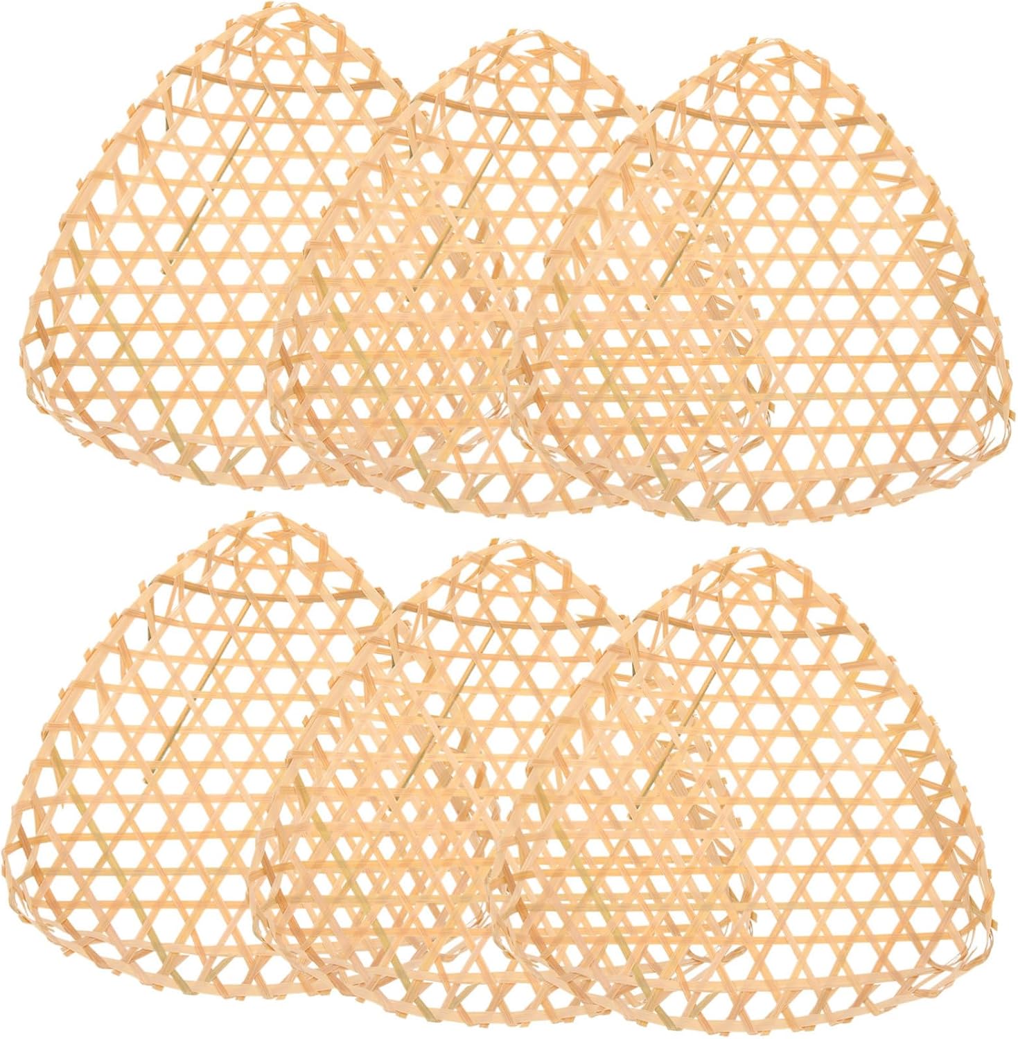 Amazon.com: TOGEVAL 6pcs Portable Bamboo Basket Home Storage Baskets ...