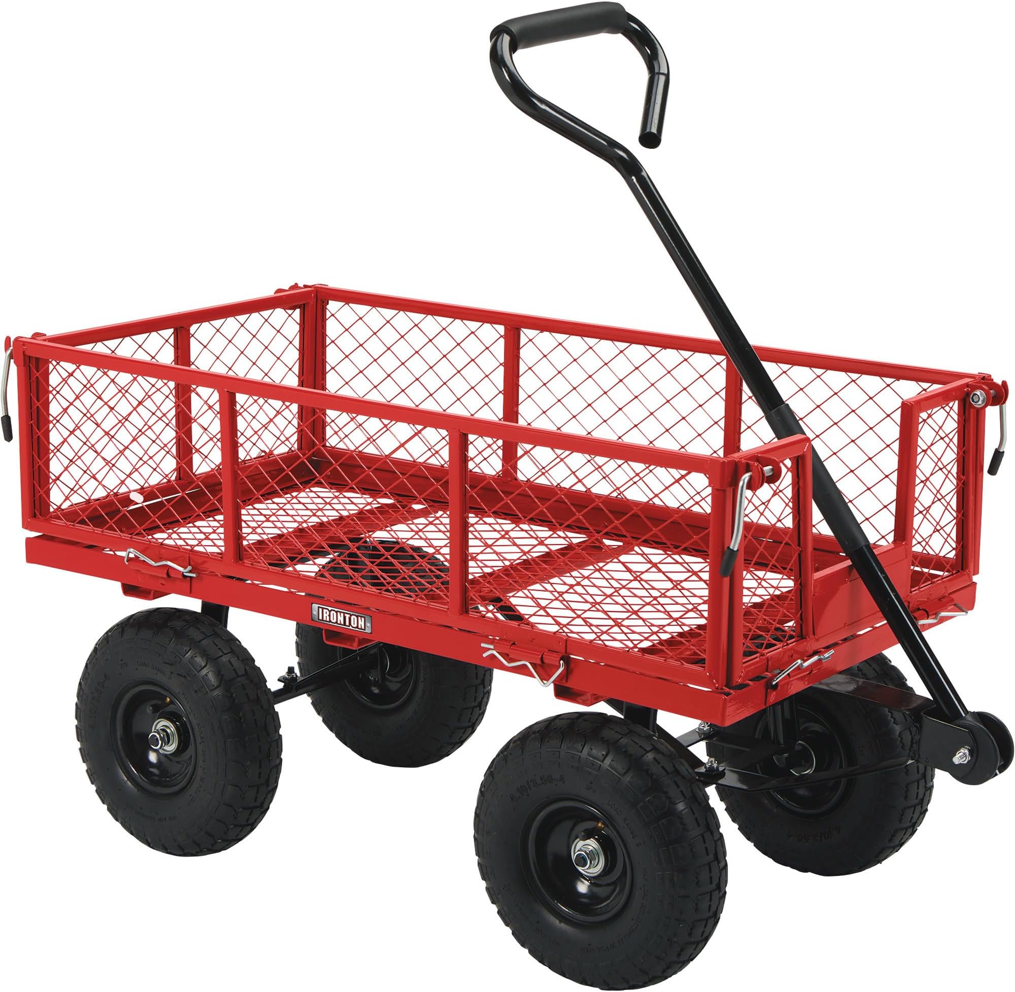 Amazon.com : Ironton Steel Garden Cart - 400-Lb. Capacity, 38in.L x 18 ...