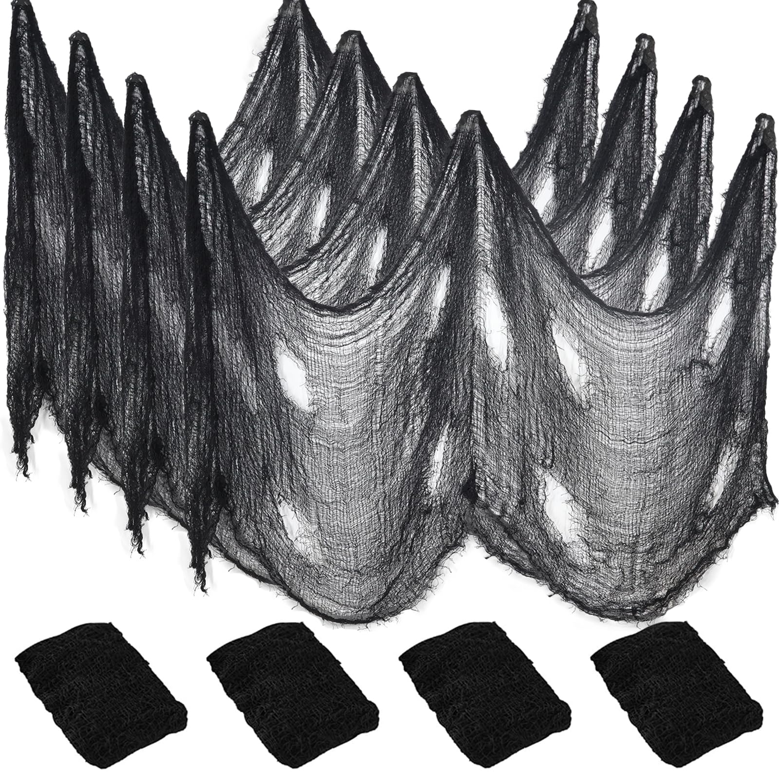 Amazon.com: TYKURLA Creepy Cloth Halloween Decorations - 4 PCS 72" x 30 ...