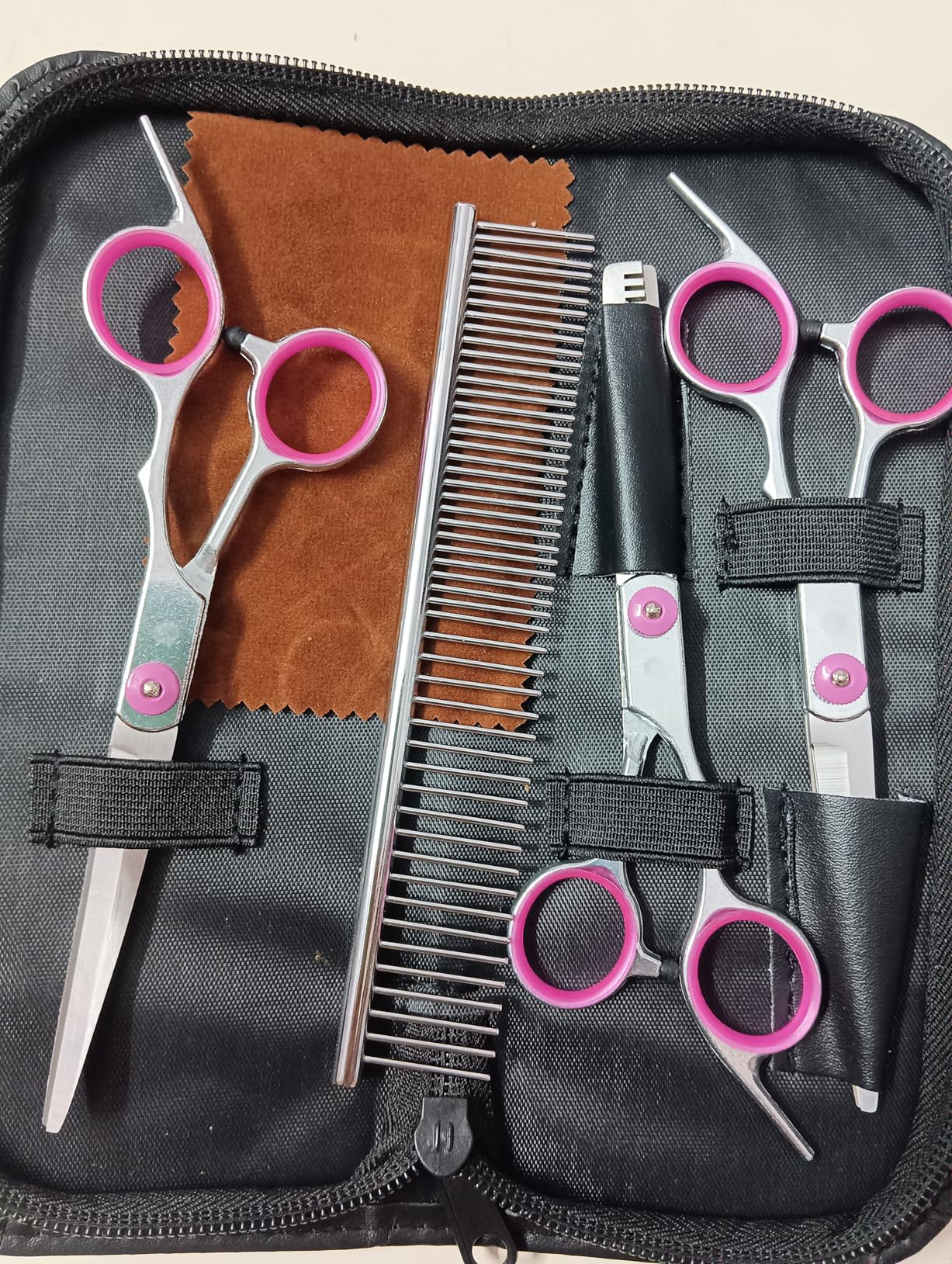 6PCS Dog Grooming Kit, Dog Hair Cutting Scissors, Scissors ...
