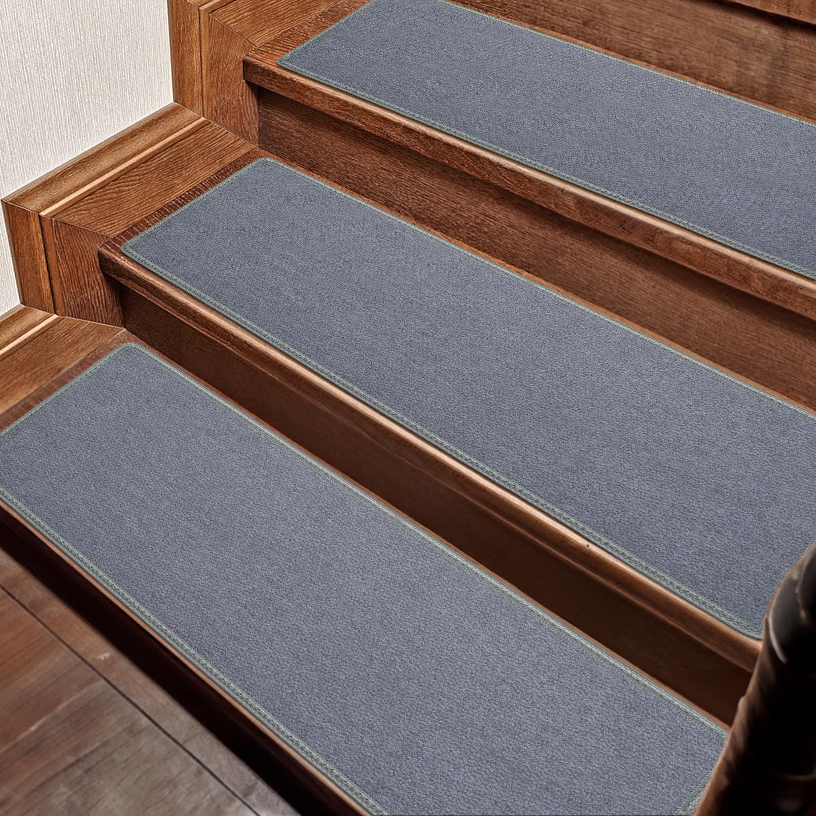 ZOINLIY 15Pcs Short-Pile Stair Treads for Wooden Steps, 29"X10.3 ...