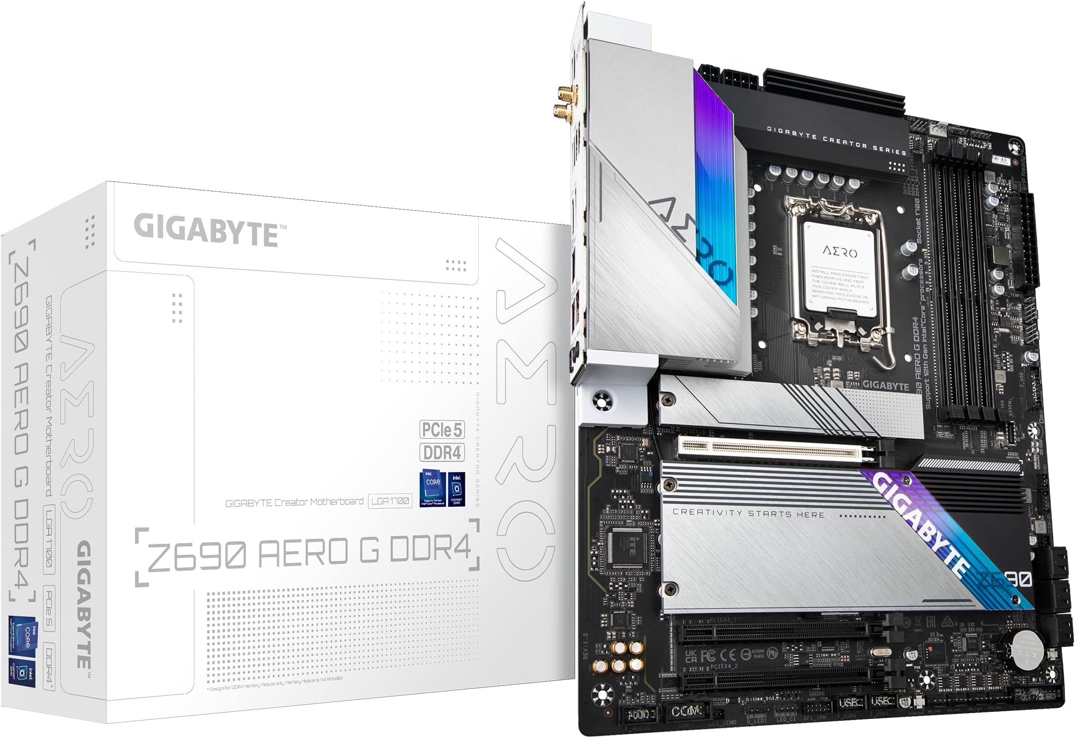GIGABYTE Z790 AORUS Elite AX ICE (LGA 1700/ Intel/ Z790 X/ATX/ DDR5/ 4 ...