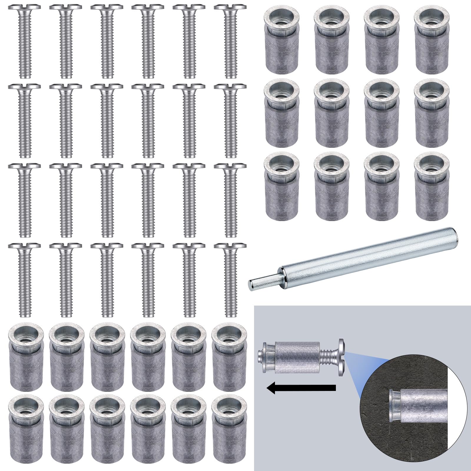 Snapklik.com : MorningRo 49 Piece Kit - Hurricane Shutter Hardware ...