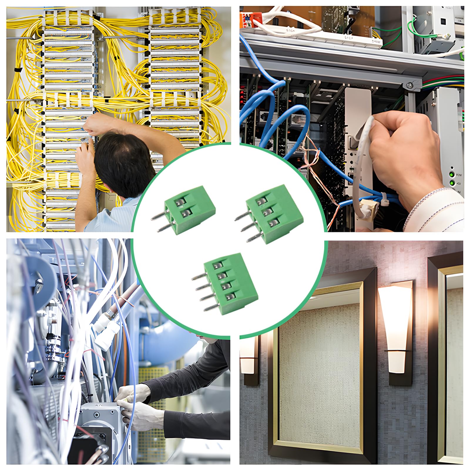 Snapklik.com : FOXTIP 3-Pin PCB Mount Screw Terminal Block Connector ...