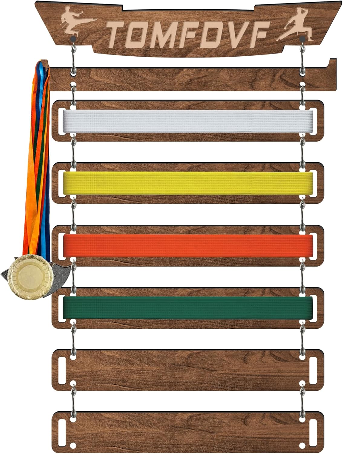 Attention Personalized 2-10 Belts Taekwondo Belt Display Rack with ...