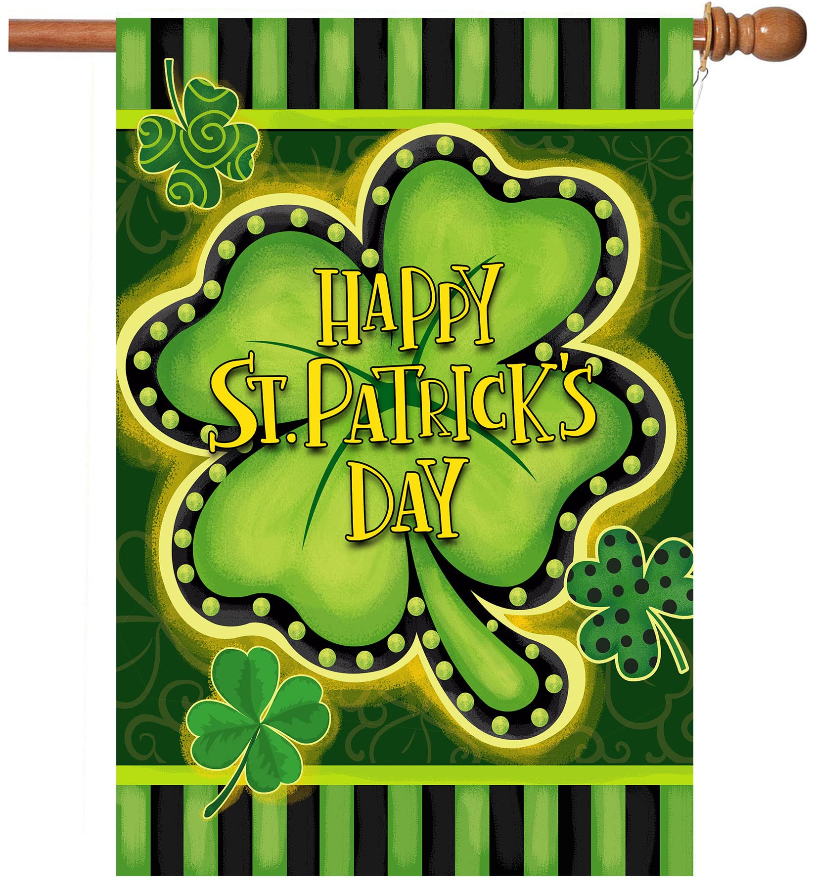 Amazon.com : Flagmax St Patrick's Day Flag,Shamrock St Patricks Flag 28 ...