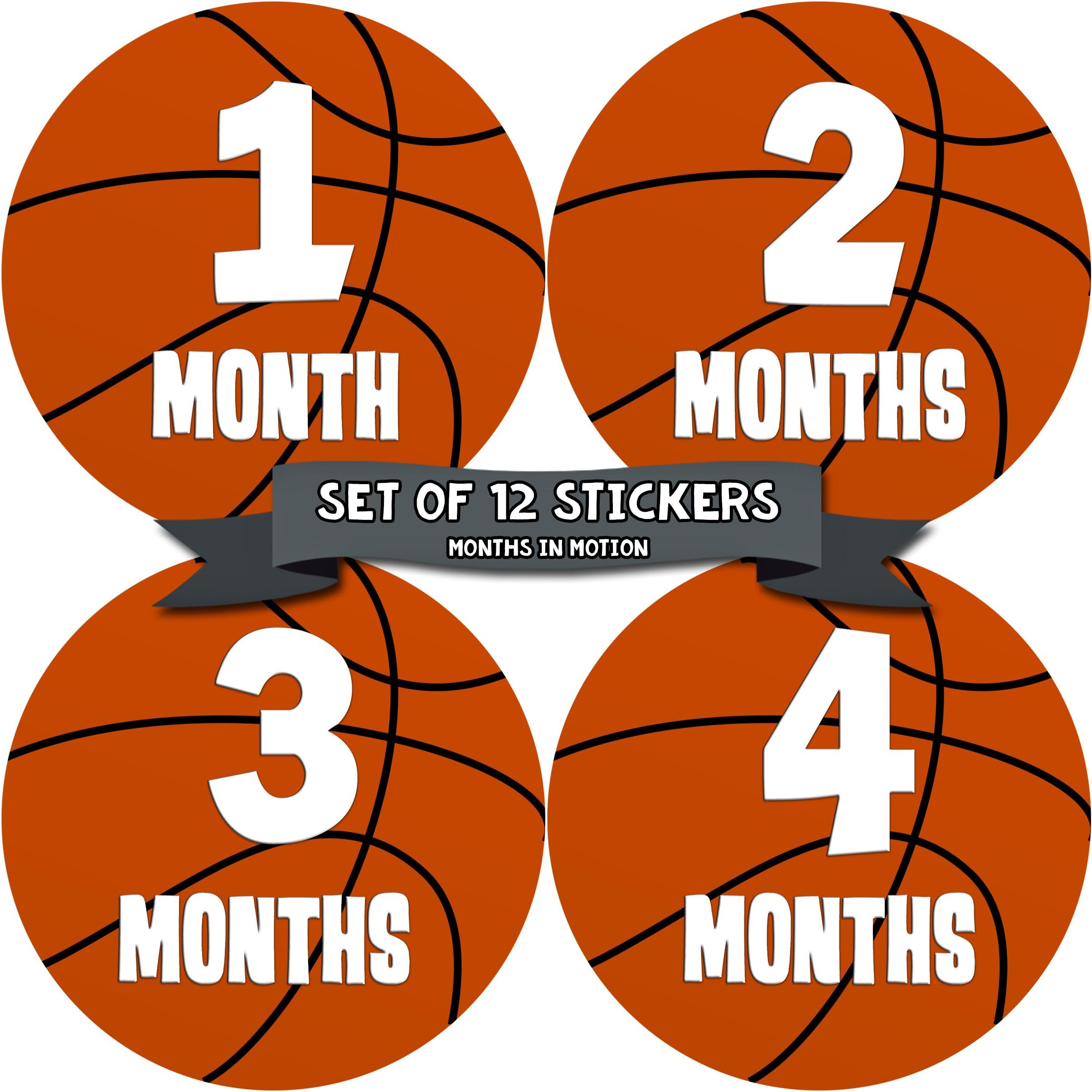 Amazon.com: Baby Monthly Stickers - Monthly Milestone Stickers - Baby ...