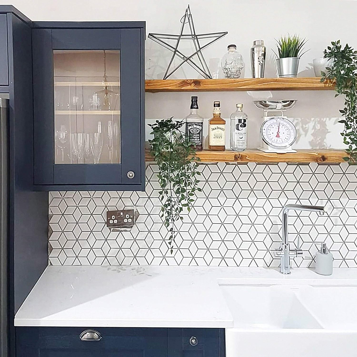 Buy Ben Simpson Furniture Handmade Chunky Wooden Floating Shelf | 22 x ...