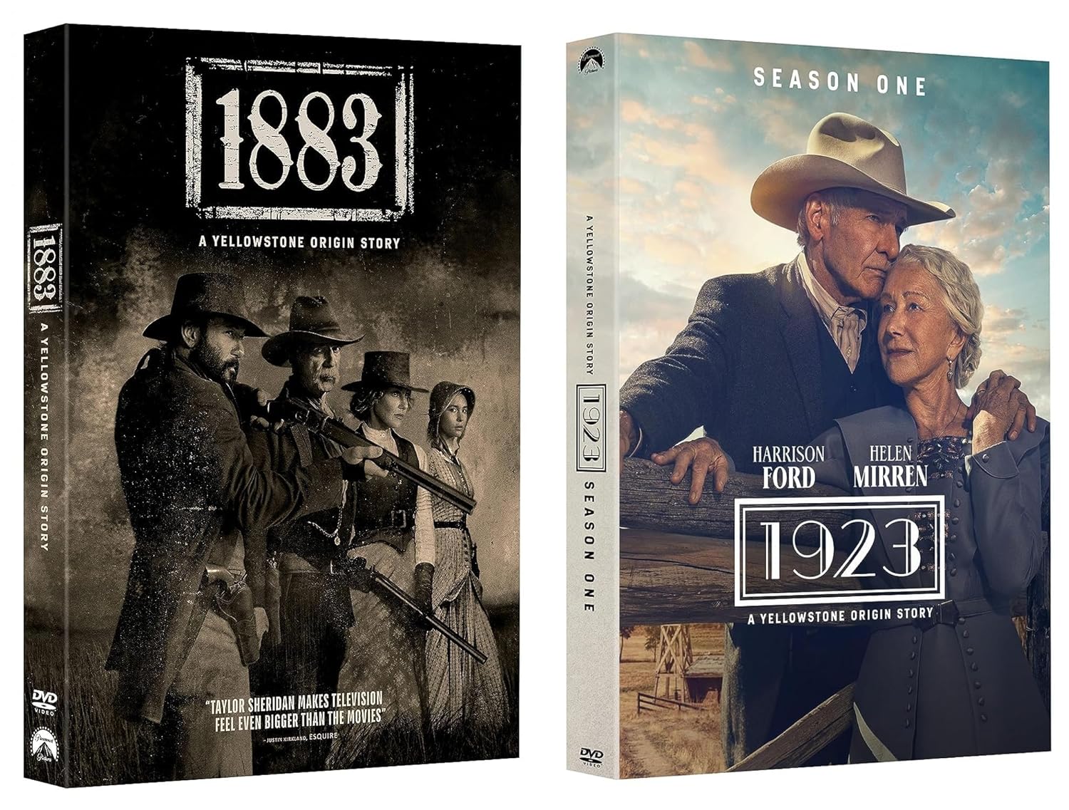 Amazon.com: 1883 & 1923 Yellowstone Prequel Series DVD Bundle ...