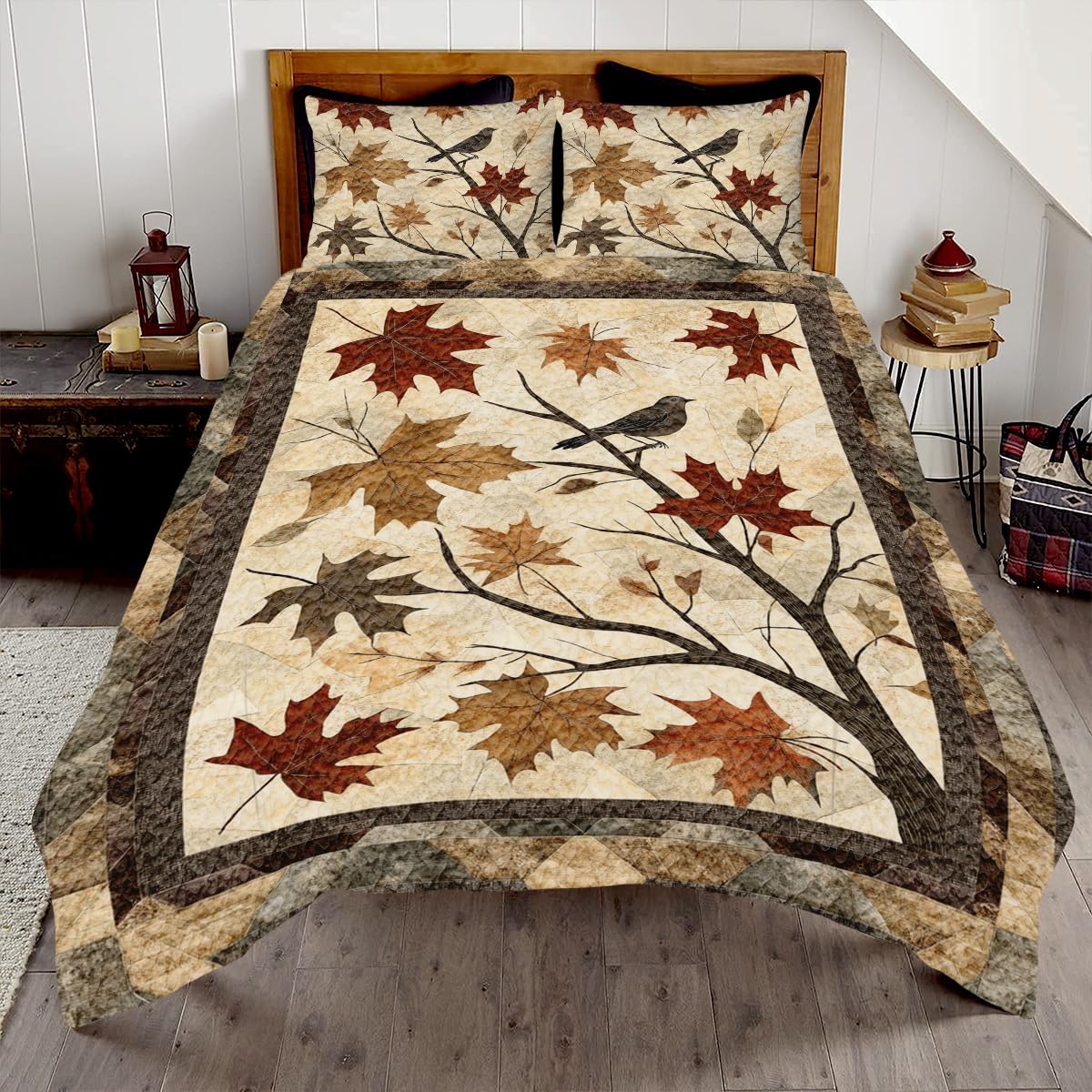 Amazon.com: Custom Autumn Quilt Set - Fall Autumn Quilt - Personalized ...