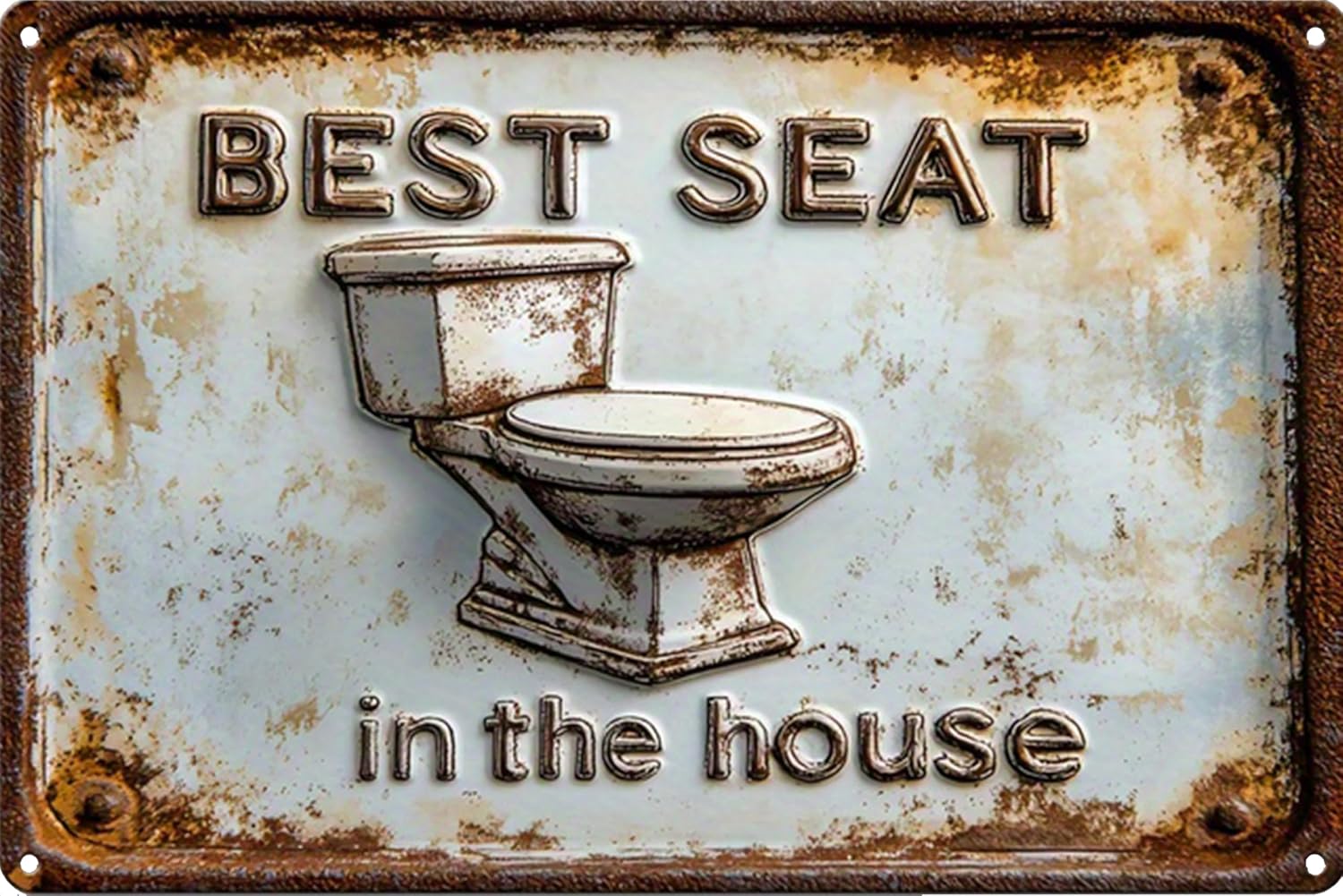 Amazon.com: Vintage Funny Toilet Tin Sign,Retro Bathroom Metal Sign ...