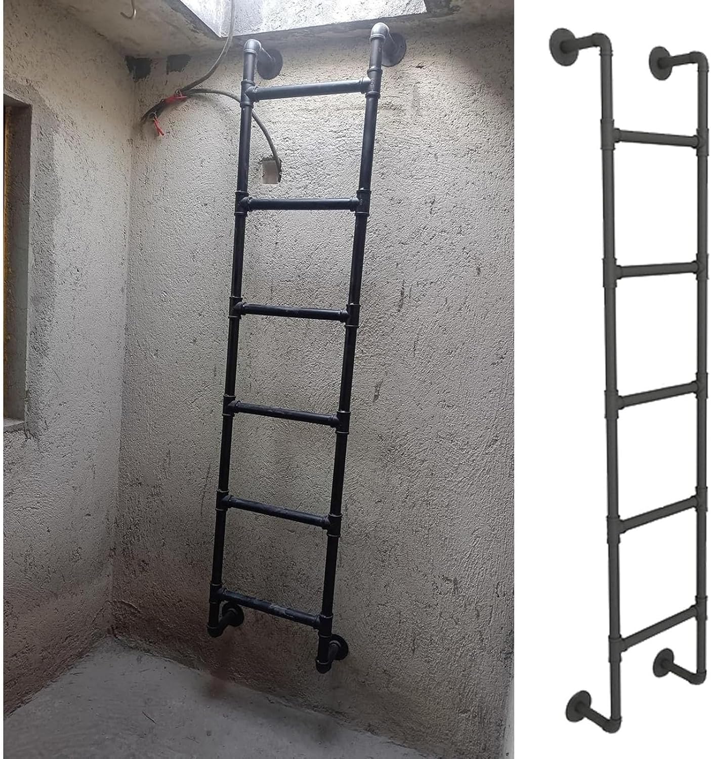 Basement Escape Ladder – Fire Ladders for Egress Basement Window Well ...