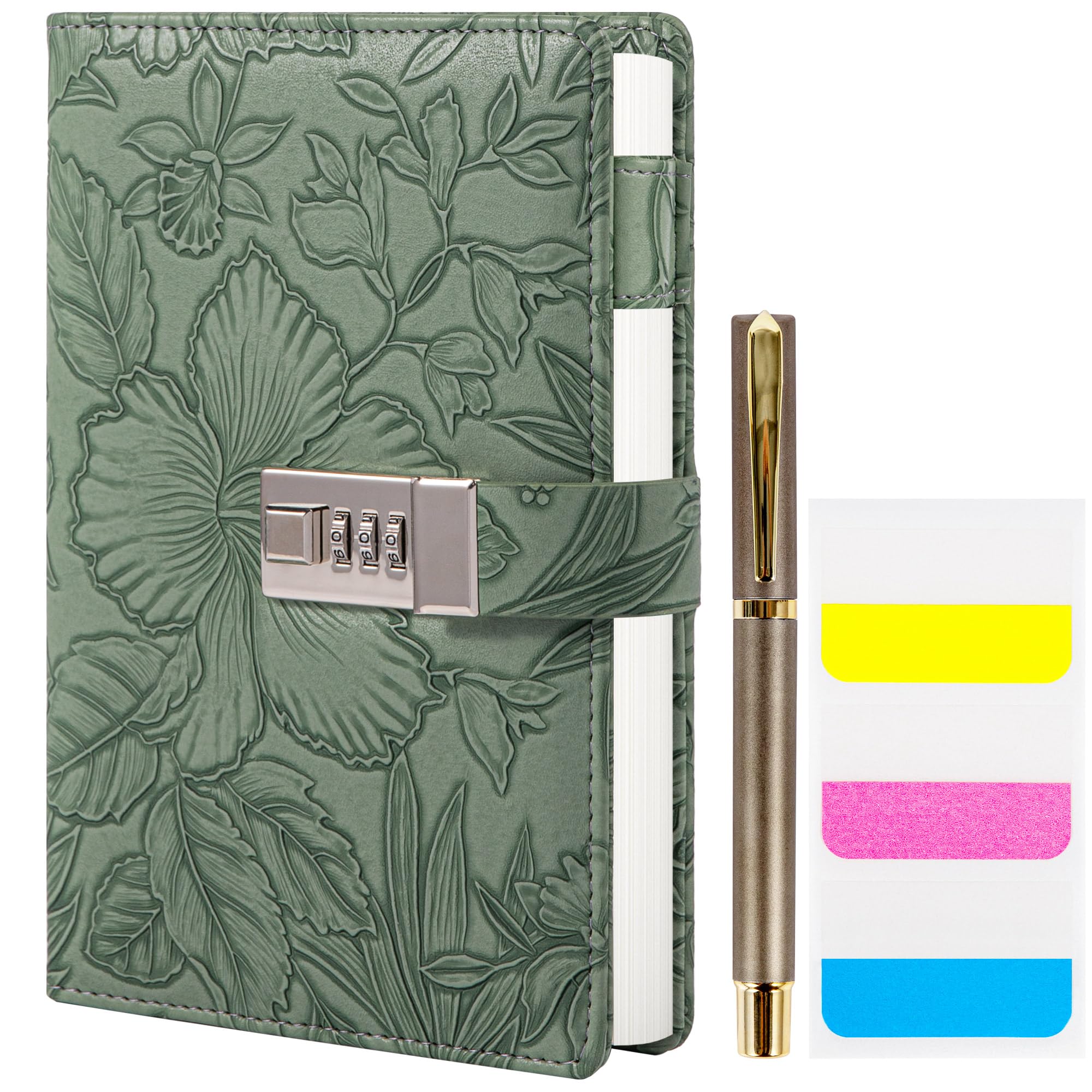 Amazon.com : Diary with Lock for Women, 3D Embossed Journal with Lock ...