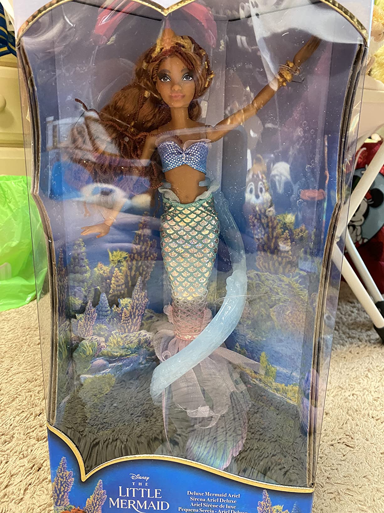 $11/mo - Finance Mattel Disney The Little Mermaid Deluxe Mermaid Ariel ...