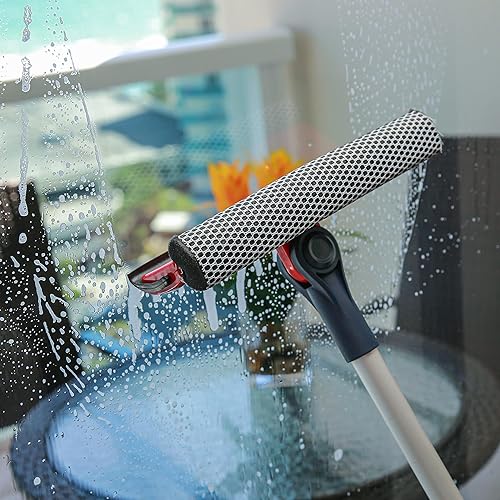 Snapklik.com : DSV Standard Professional Window Squeegee 2-in-1 Window Cleaner Sponge And Soft ...