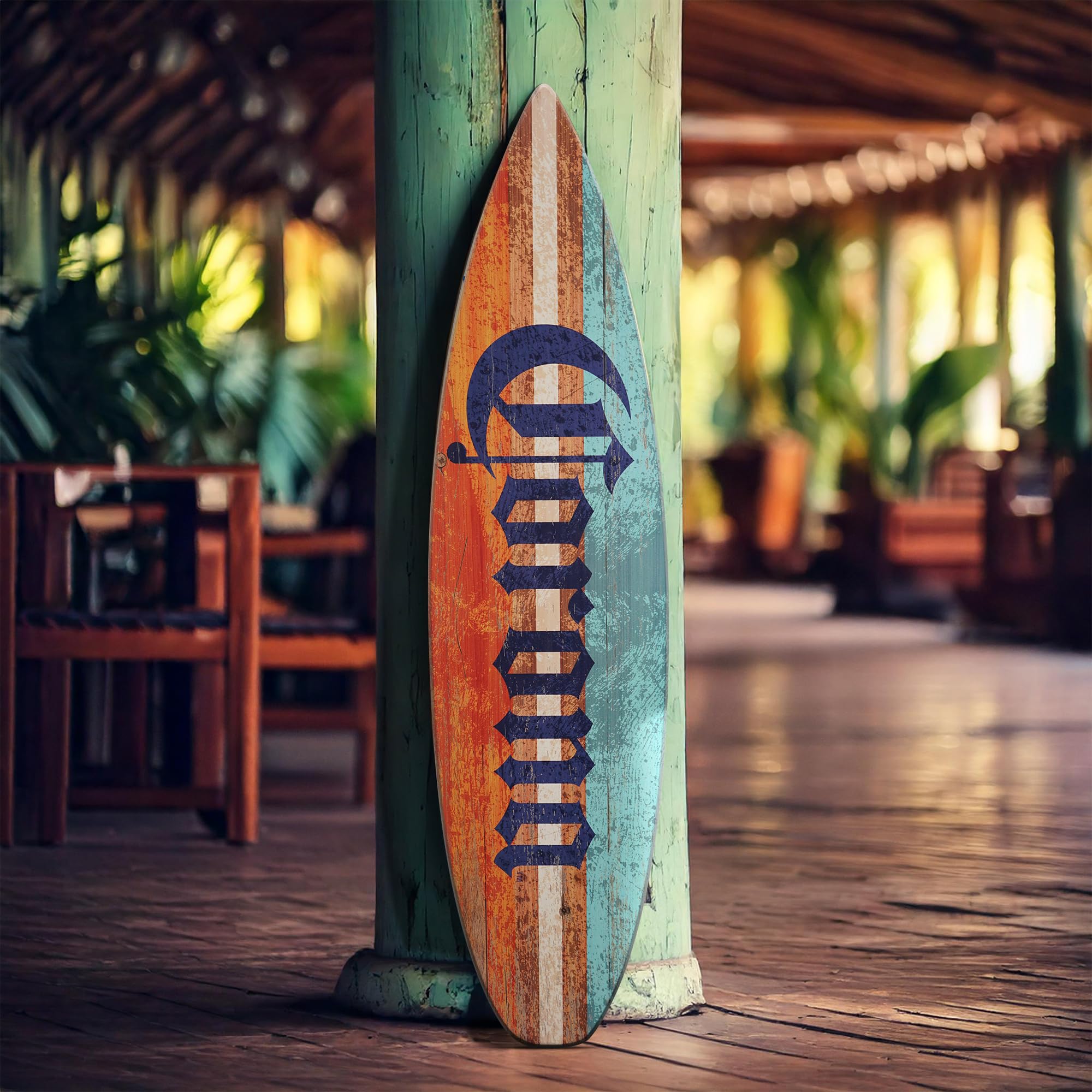 Wooden Beach Sign Bar