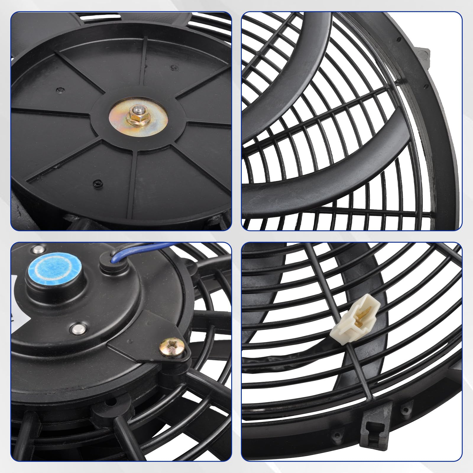 Snapklik.com : SSN 16" Electric Radiator Cooling Fan Thermostat Wiring ...