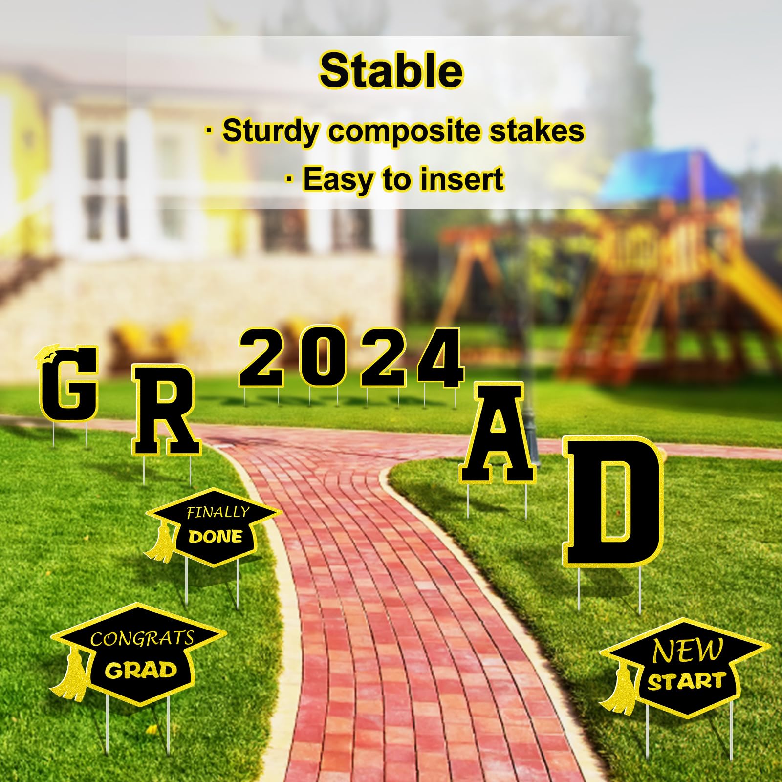 Snapklik.com : 11Pcs Large Graduation Yard Signs - Graduation ...
