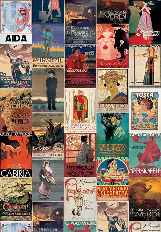 Amazon.com: AllPosters Wall Poster Opera Vintage Style Poster Collage ...