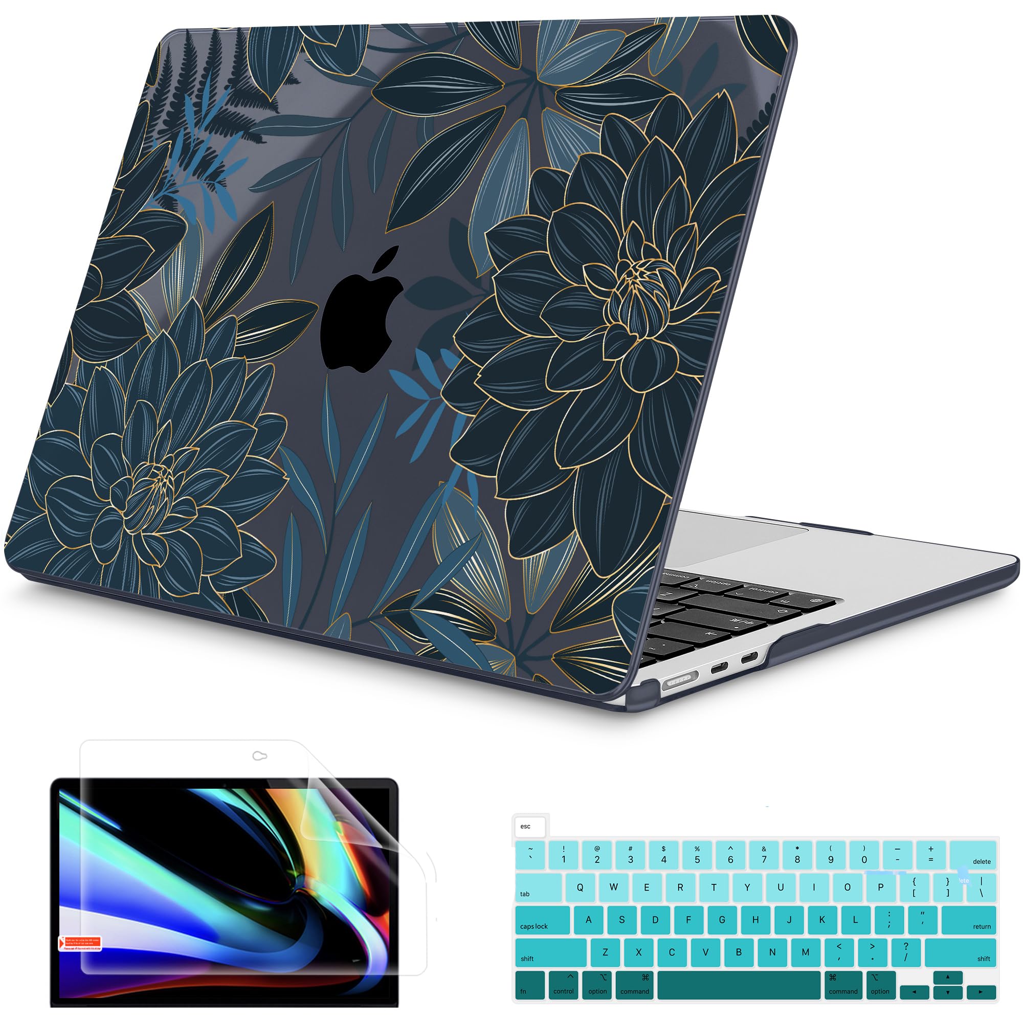 Amazon.com: Mektron for 2024 M3 MacBook Air 13.6 Inch A3113 Case Fits ...