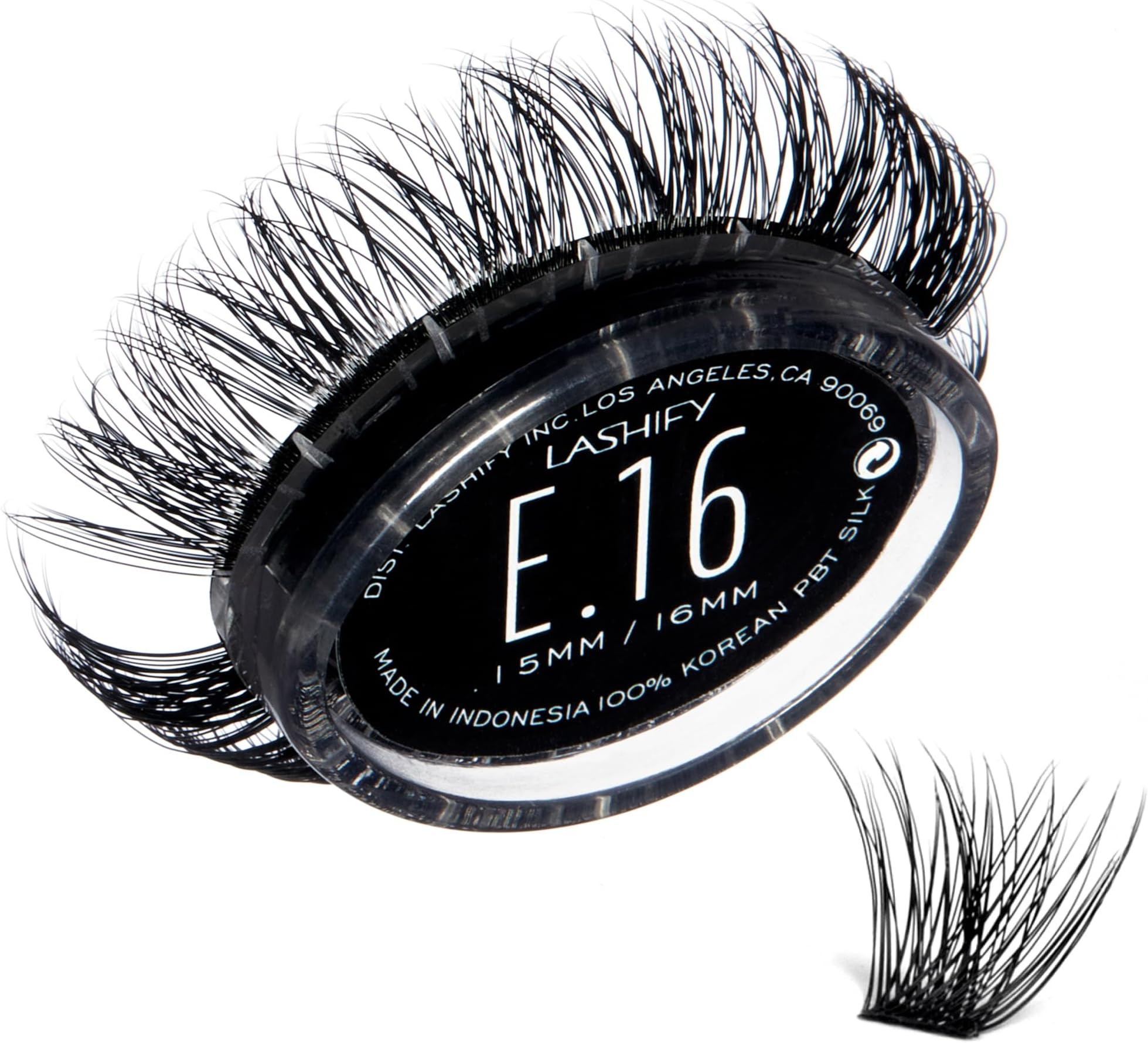 Amazon.com: Lashify Extreme 16mm Gossamer DIY Eyelash Extensions Refill, Black, Easy False ...