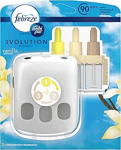 Febreze 3 Volution Air Freshener Plug In Starter Kit Vanilla Blossom ...