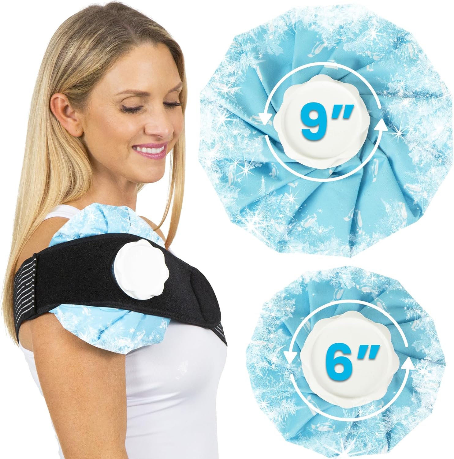 Arctic Flex Ice Bags for Injuries Reusable (2 Pack) - Cold Injury Hot ...